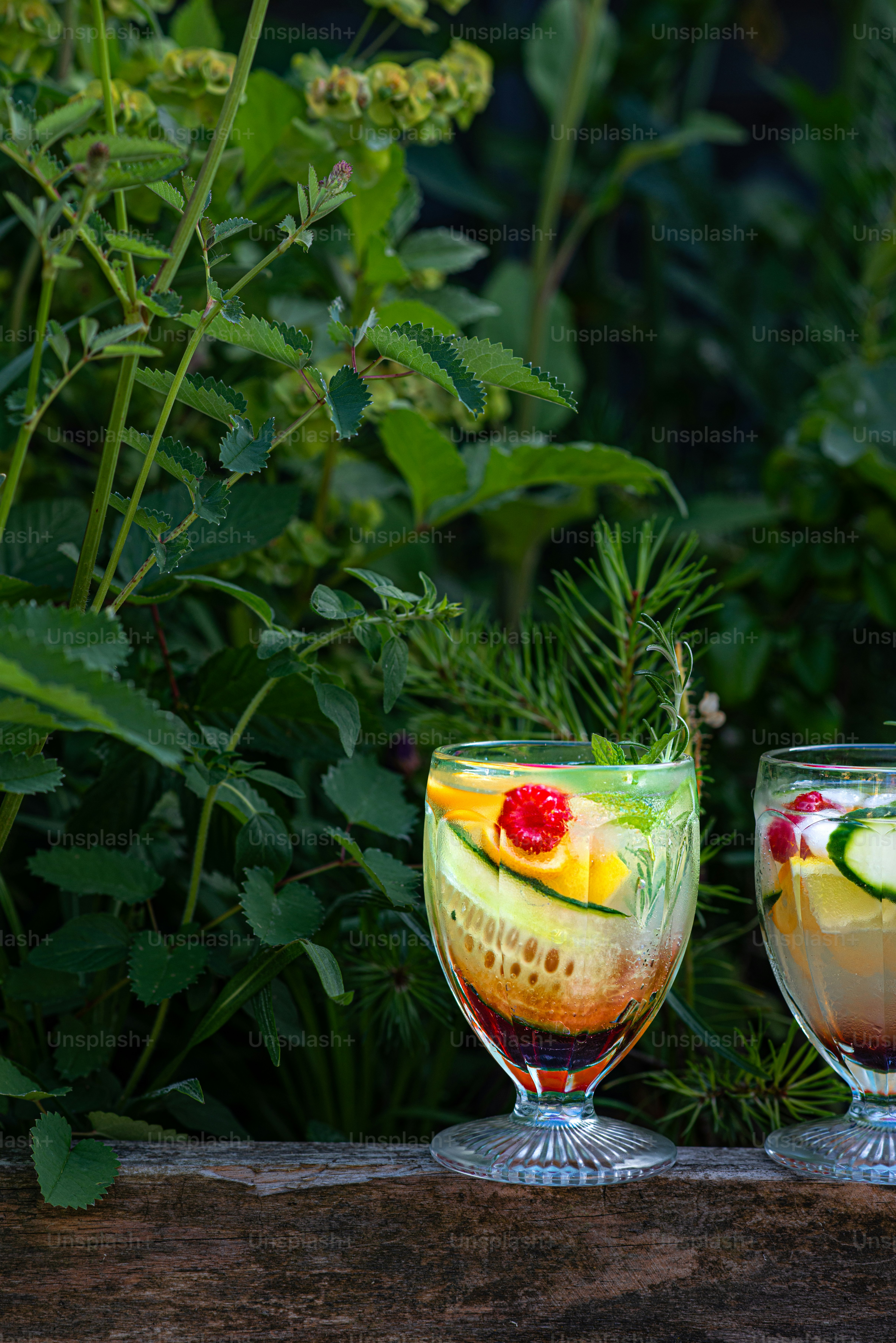 Three glasses filled with different types of drinks photo – Mocktail ...