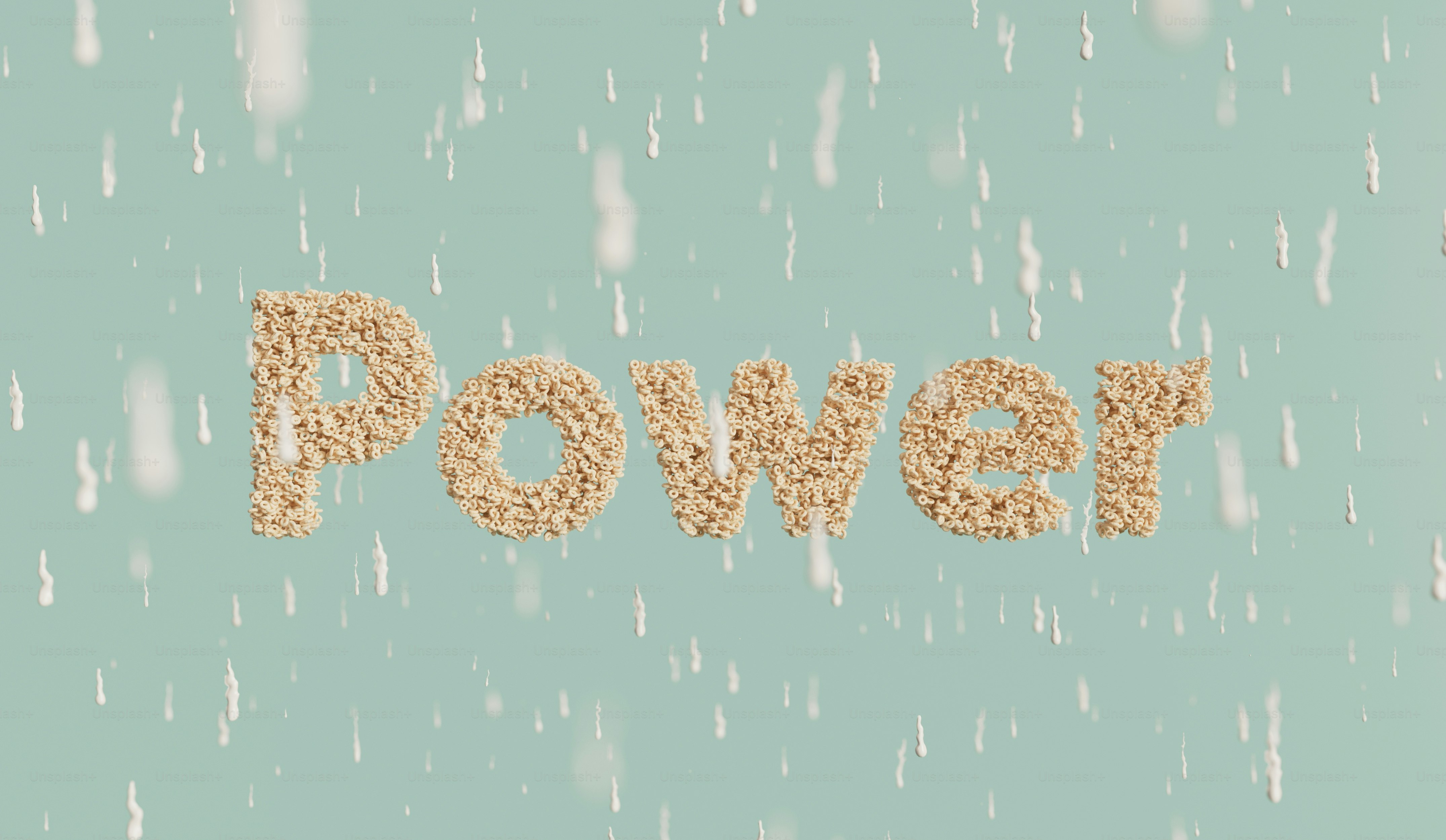The word power written in sand on a blue background photo – Digital ...