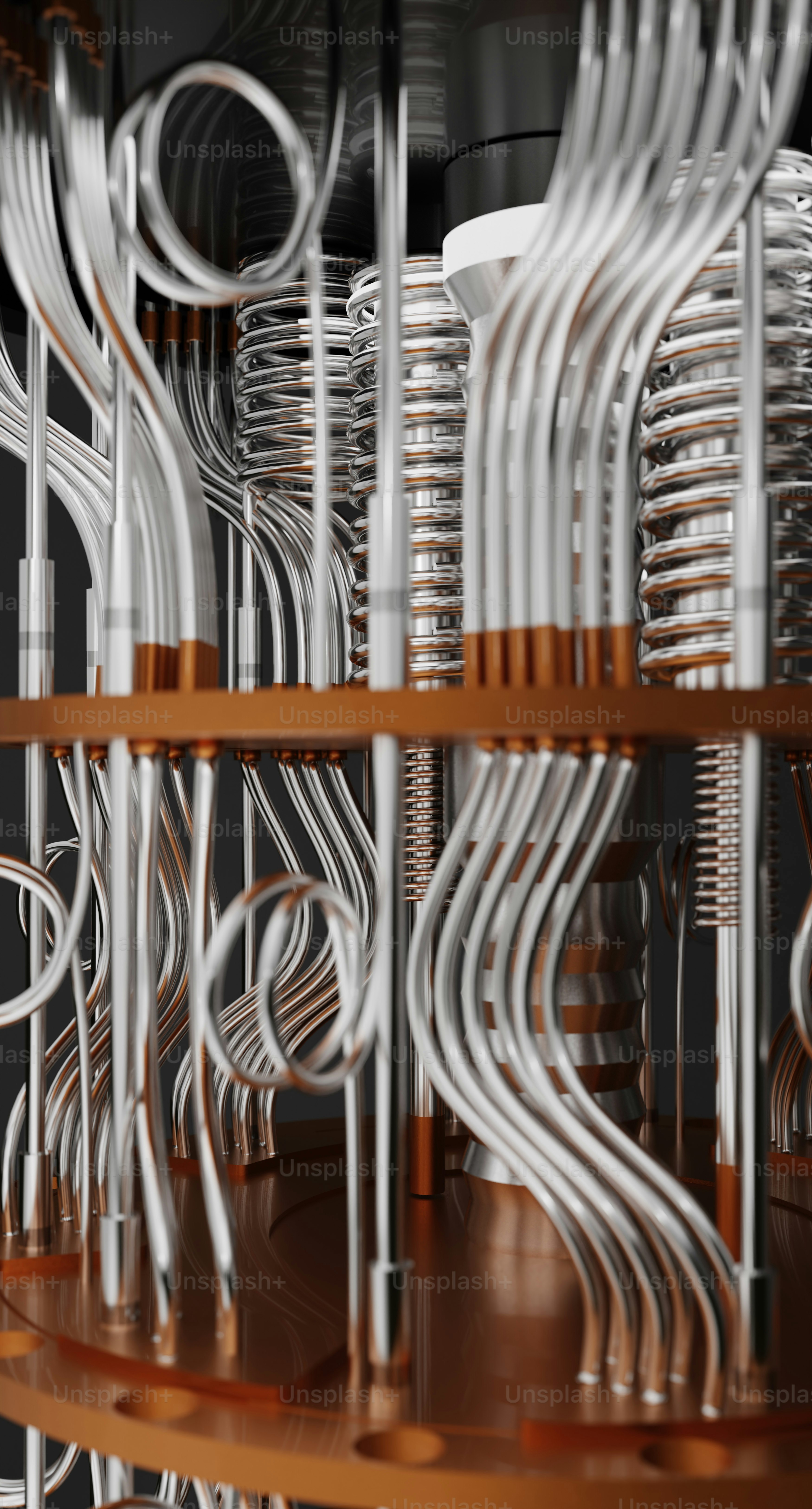 A close up of a clock with many wires attached to it photo – Wallpaper ...