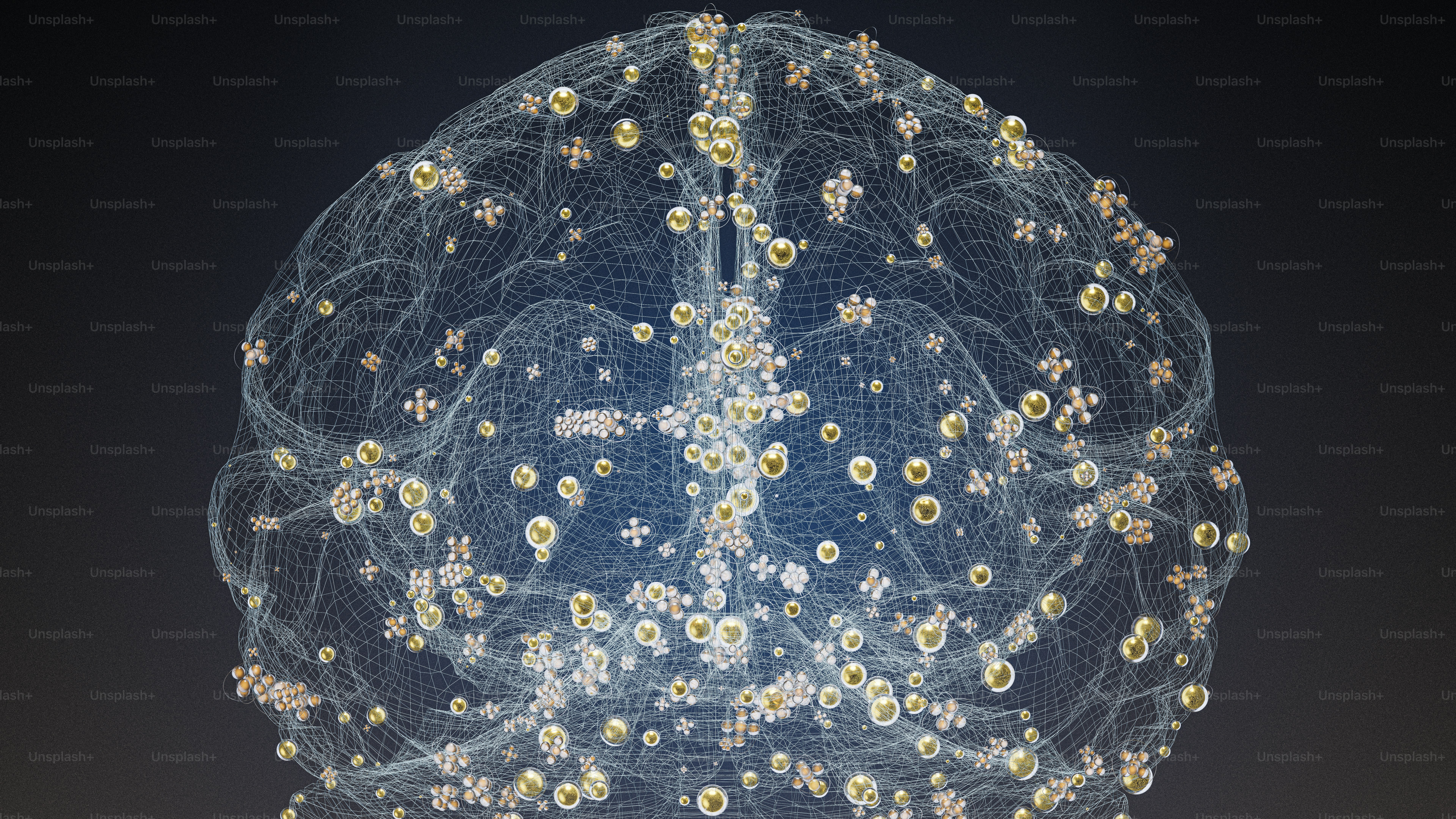 A computer generated image of a human brain photo – Digital art Image ...