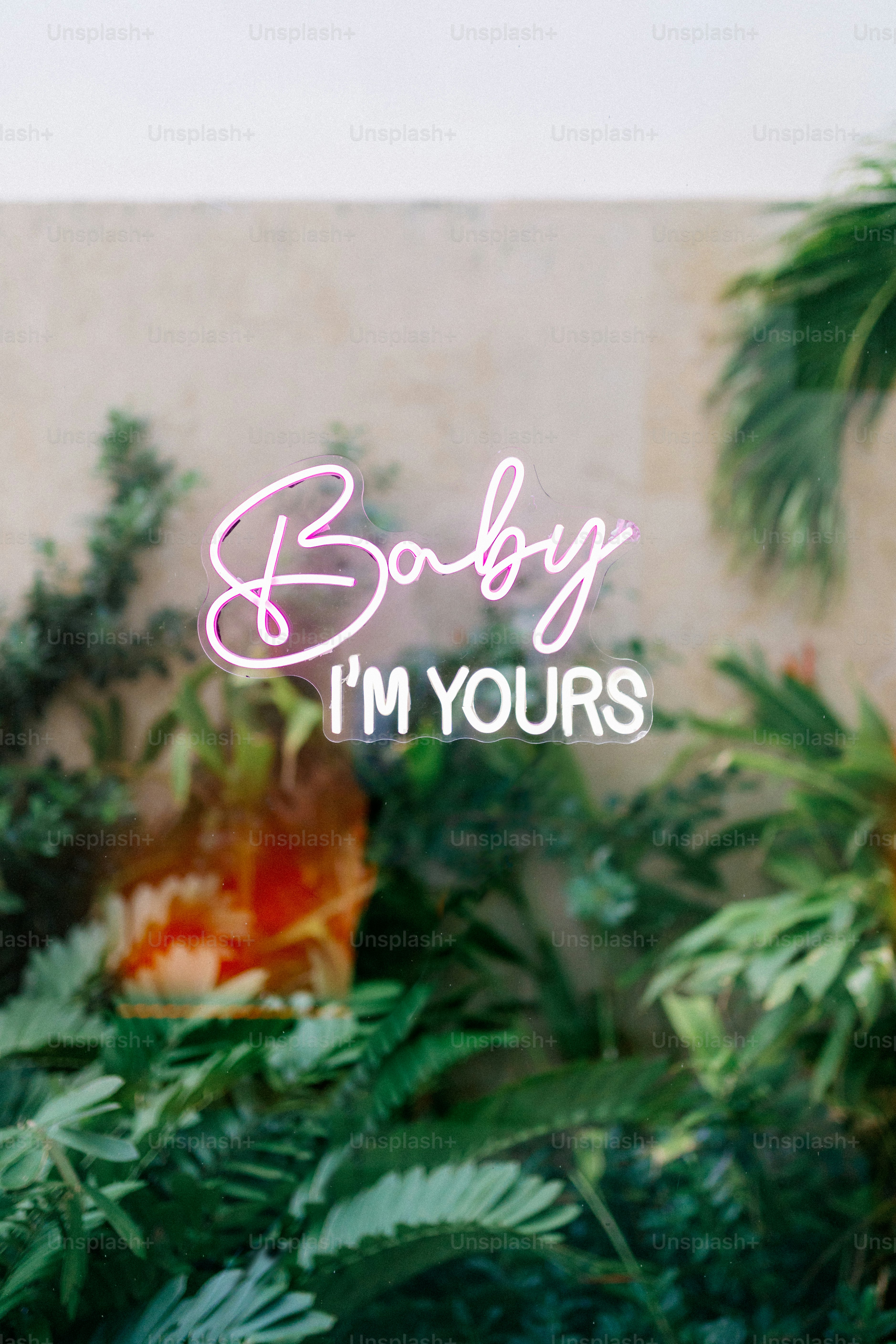 A pink neon sign that says bobby i'm yours photo – Wallpaper Image on ...