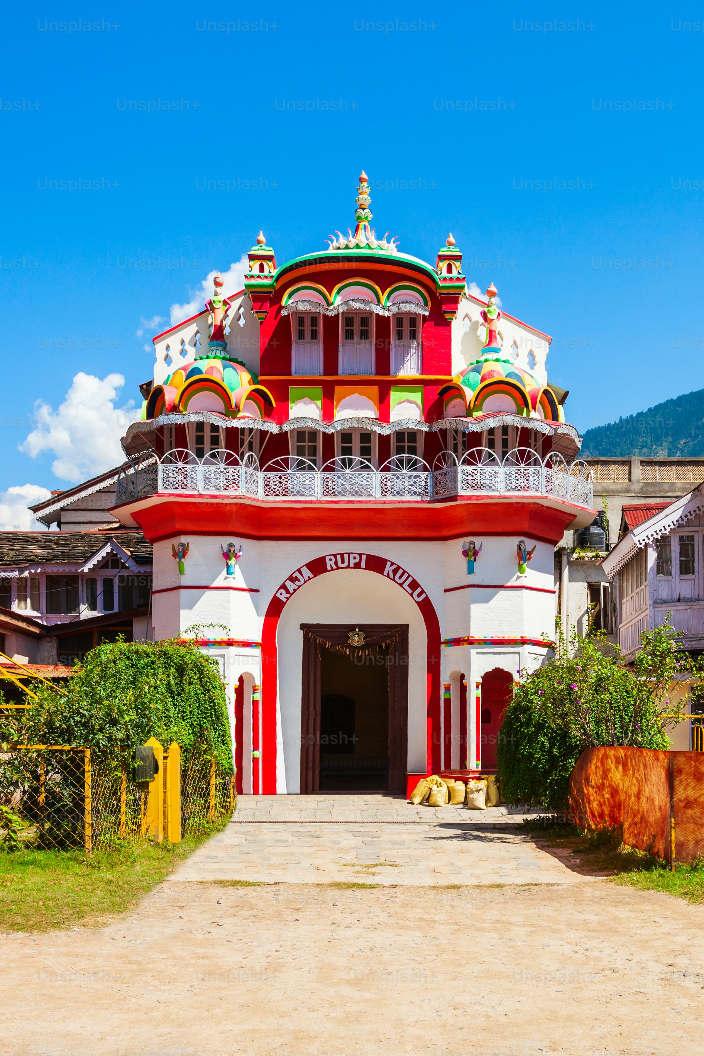 Raja Rupi Palace in Kullu town, Himachal Pradesh state in India photo ...