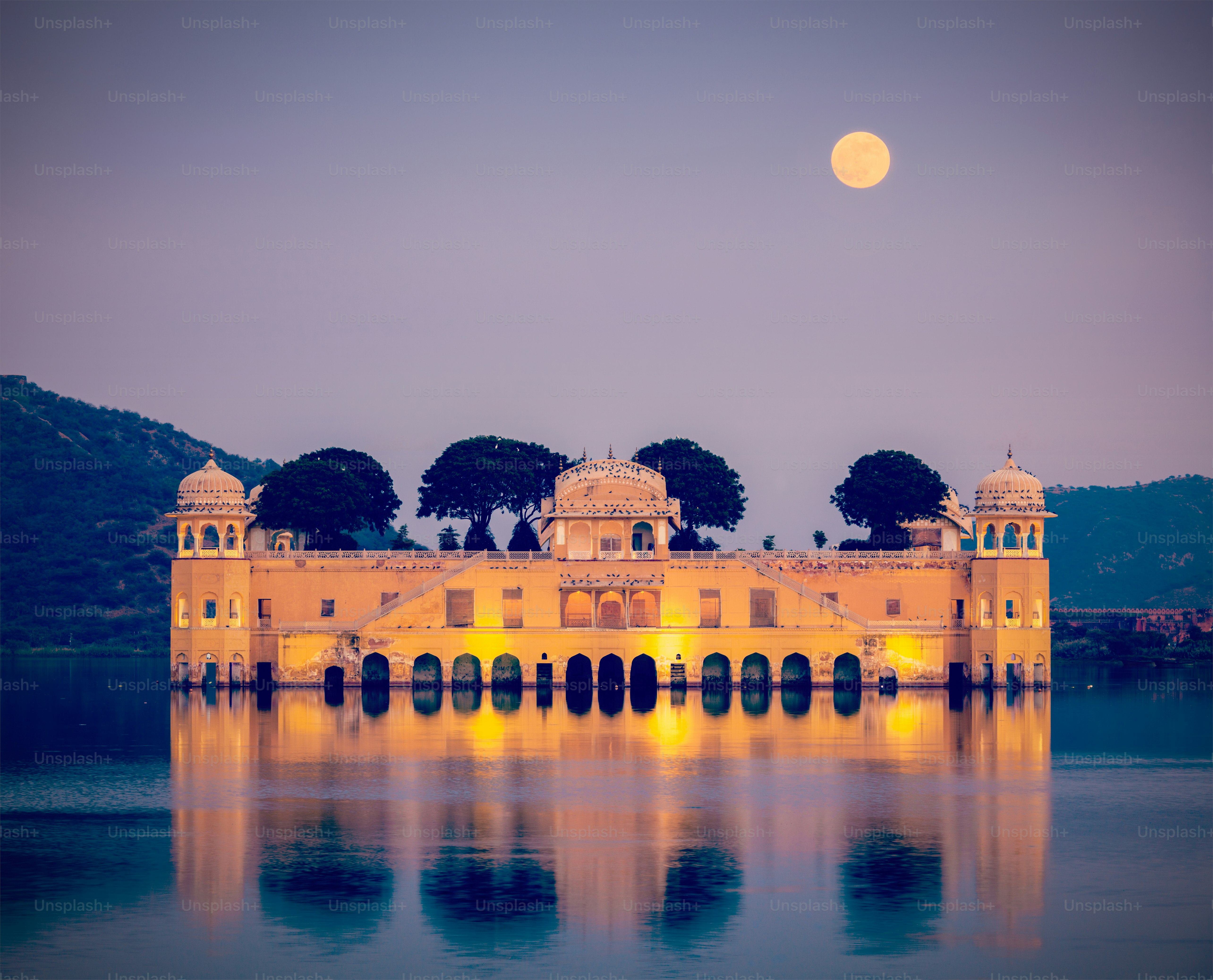 Vintage retro hipster style travel image of Rajasthan landmark - Jal ...