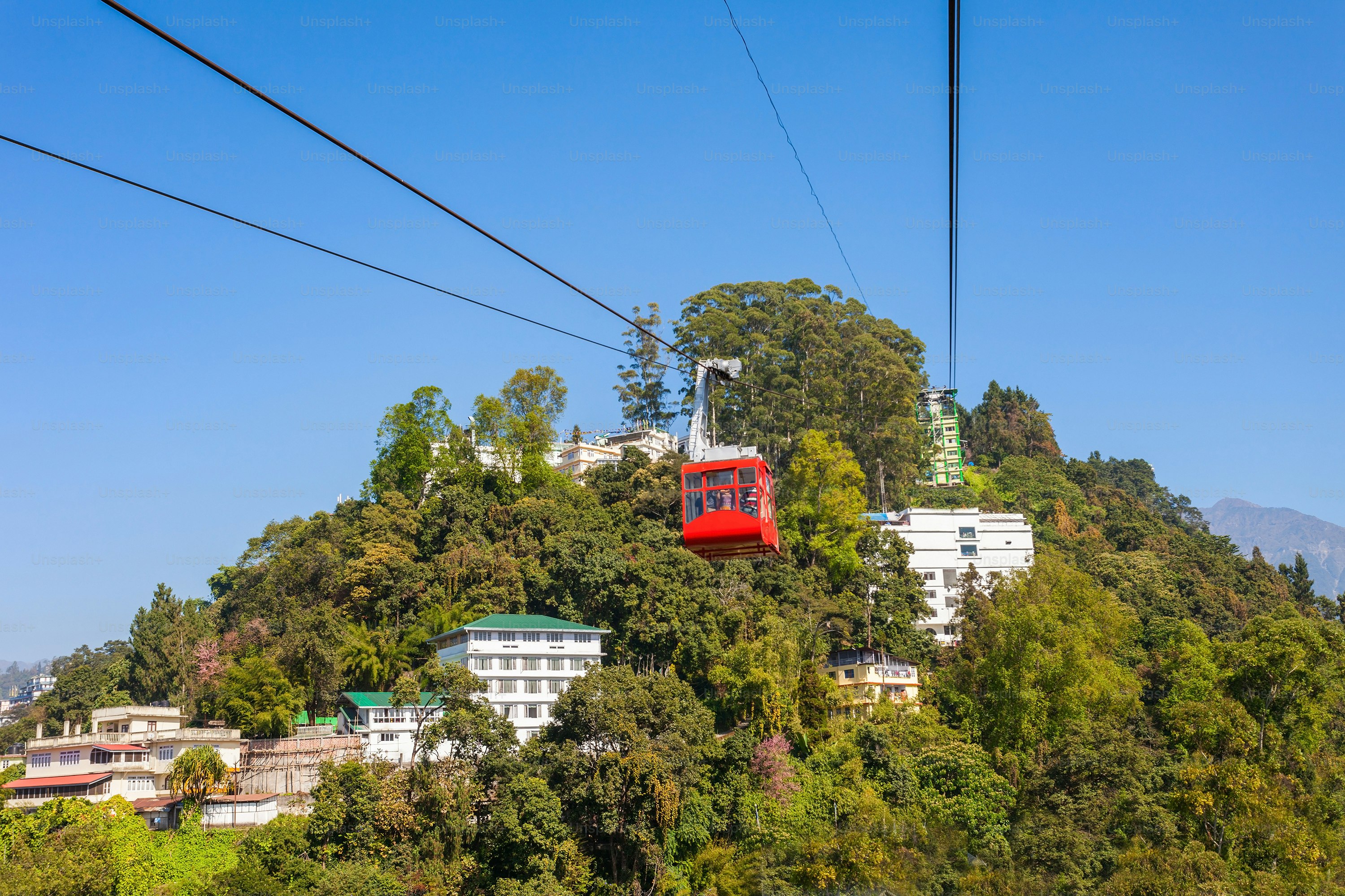 Gangtok Ropeway in Gangtok city in the Indian state of Sikkim, India ...