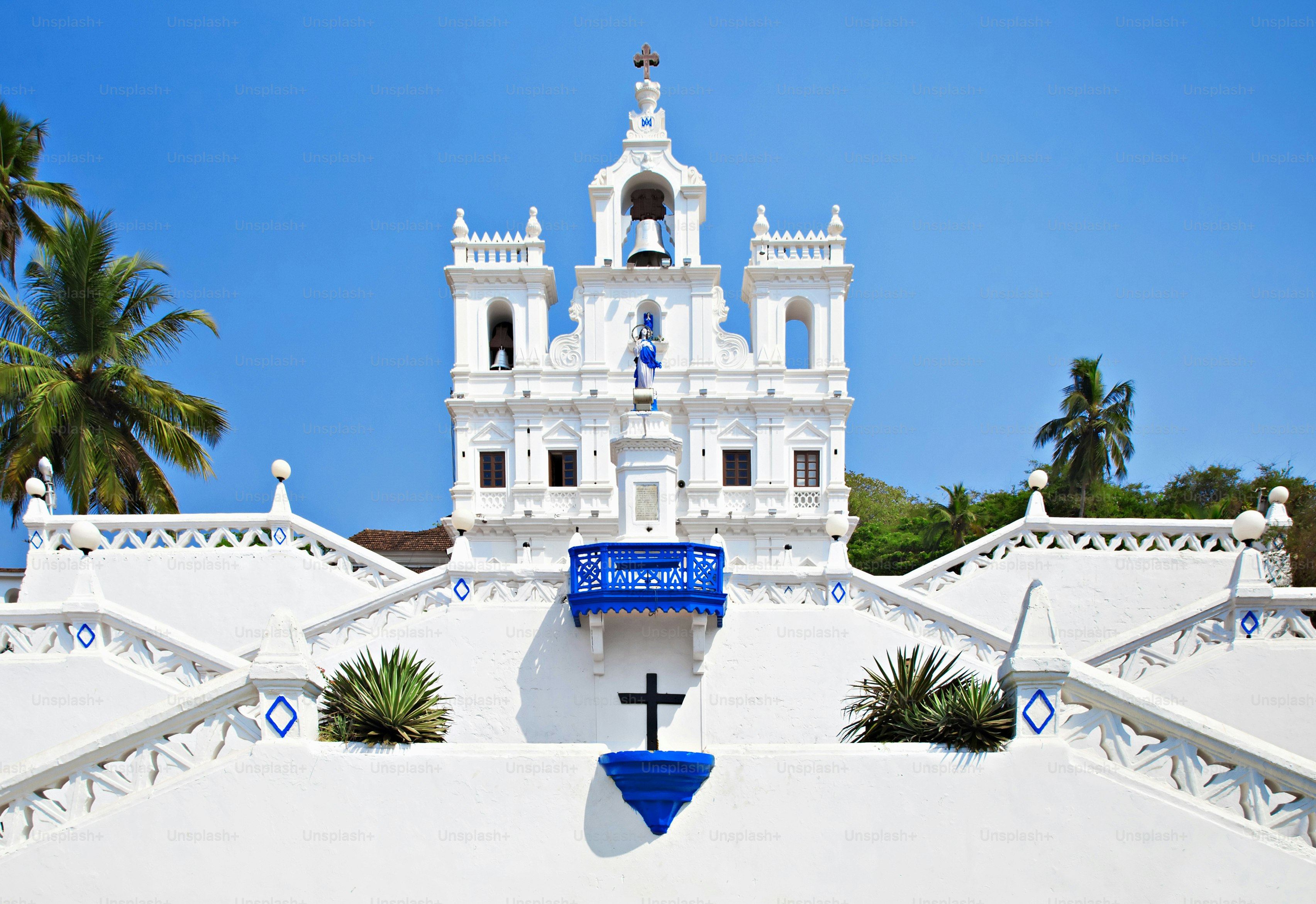 Our Lady of the Immaculate Conception Church, Goa, India photo – Palm ...