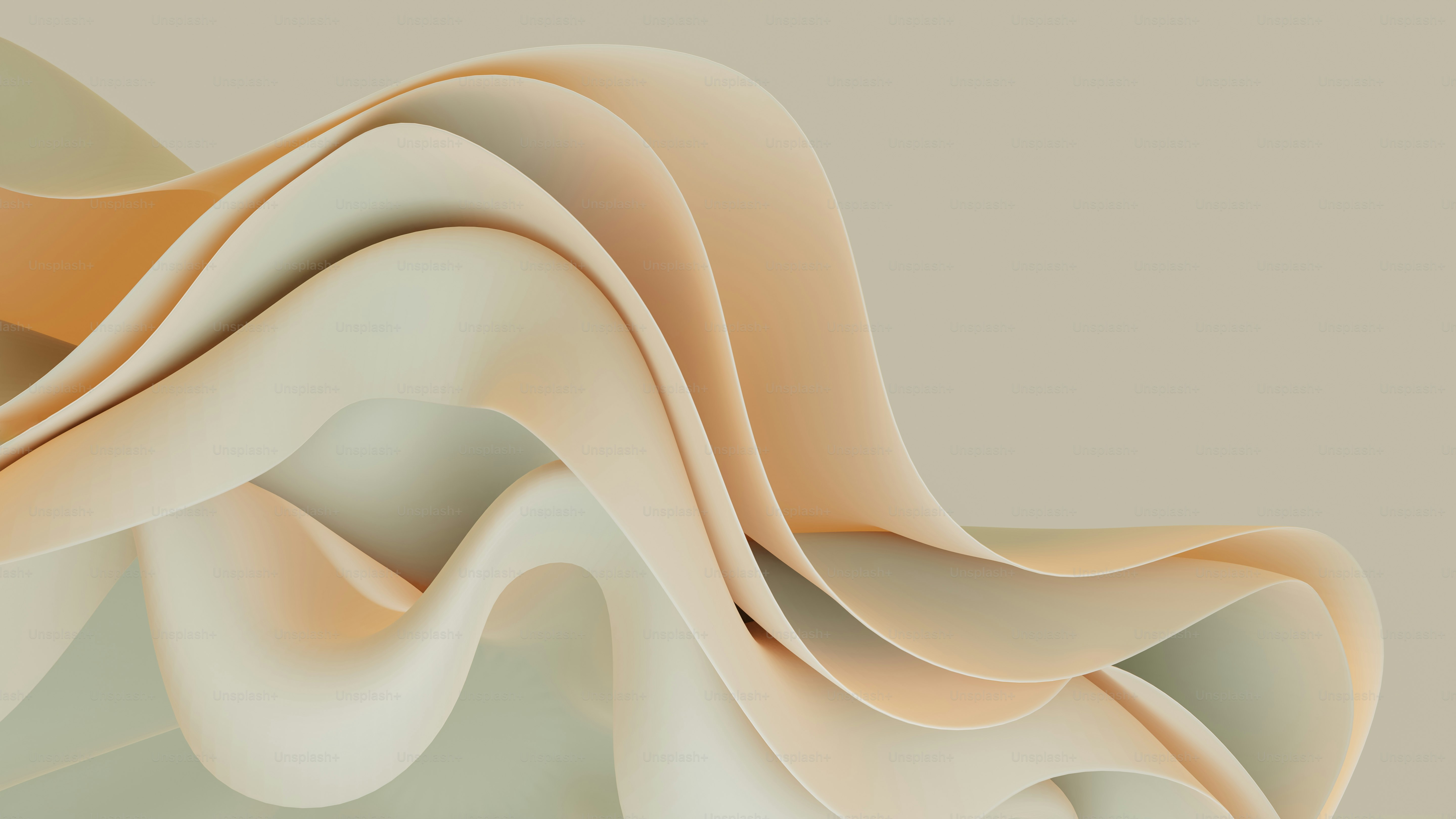 A computer generated image of a wavy beige background photo – Muted ...