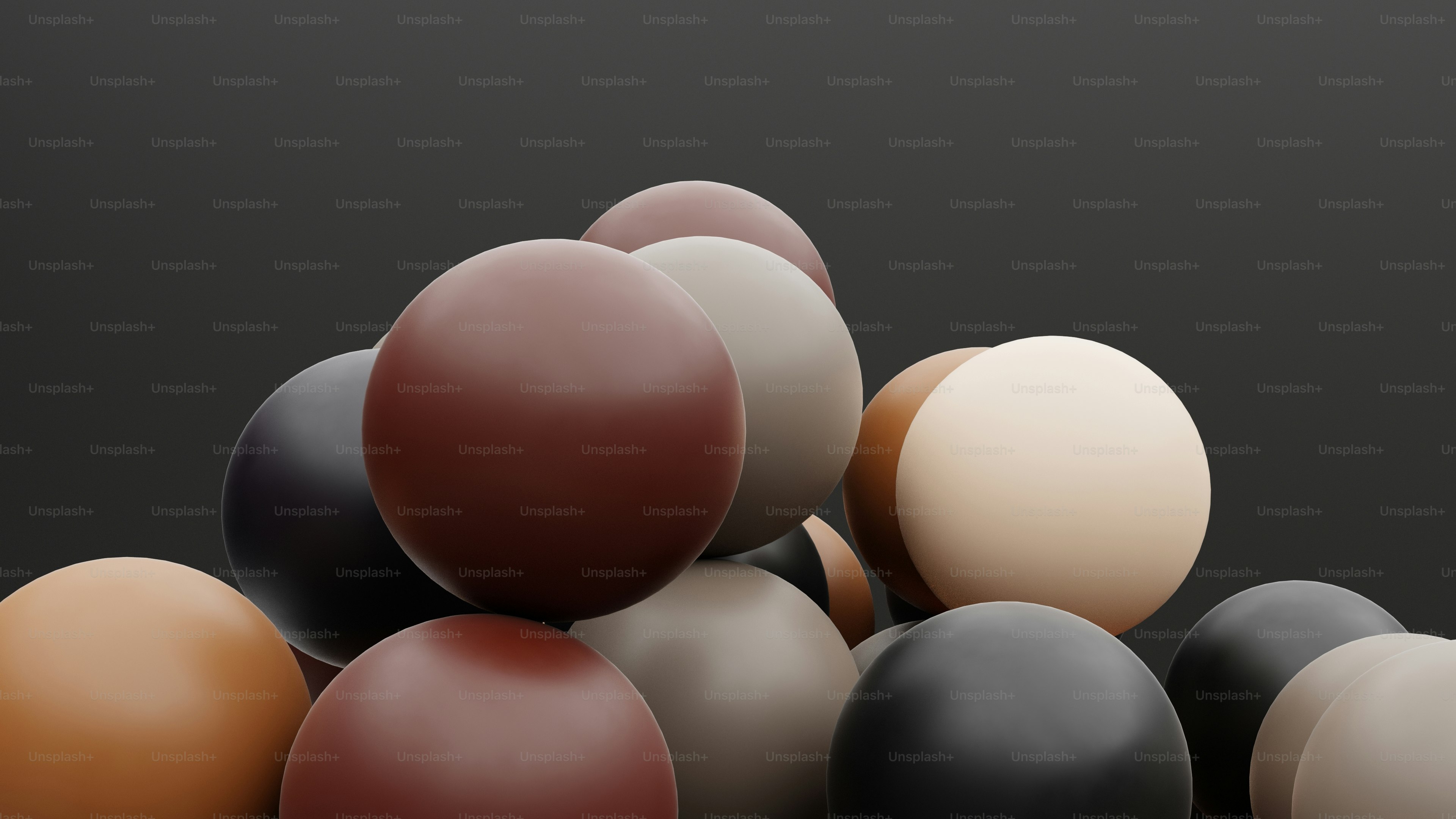 A bunch of different colored balls stacked on top of each other photo ...