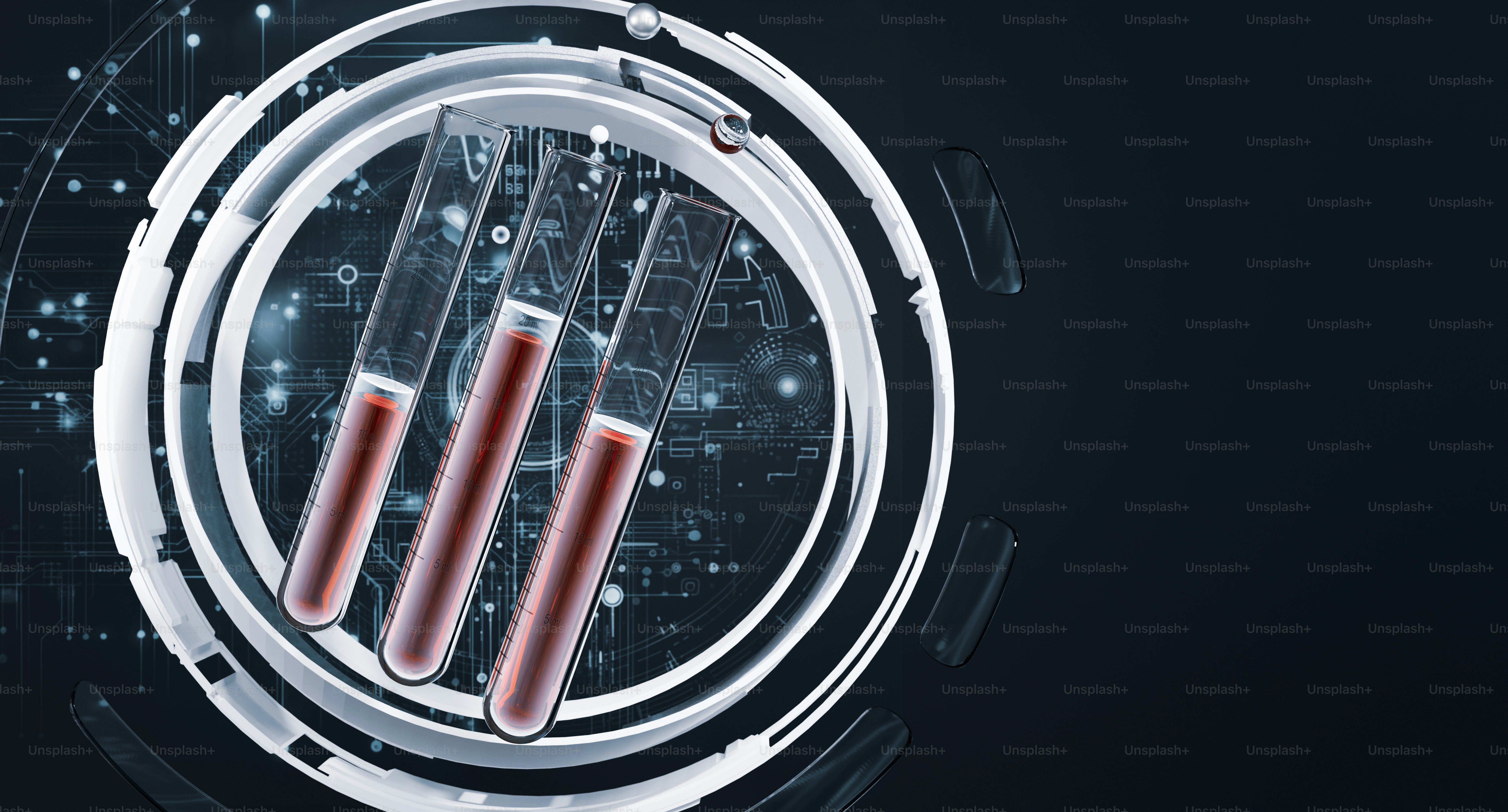 A group of test tubes filled with red liquid photo – Technology Image ...