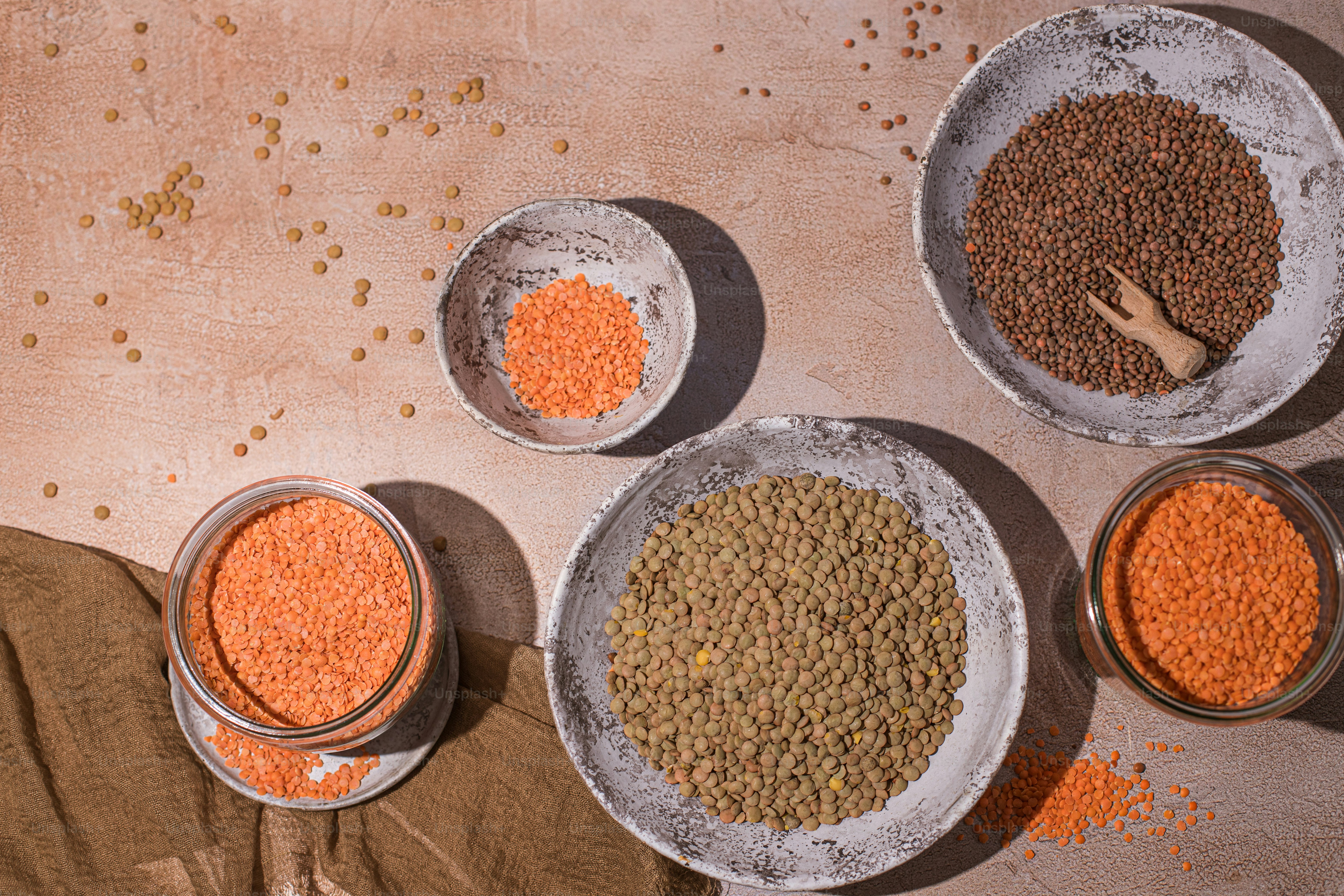 A group of bowls filled with different types of food photo – Food Image ...