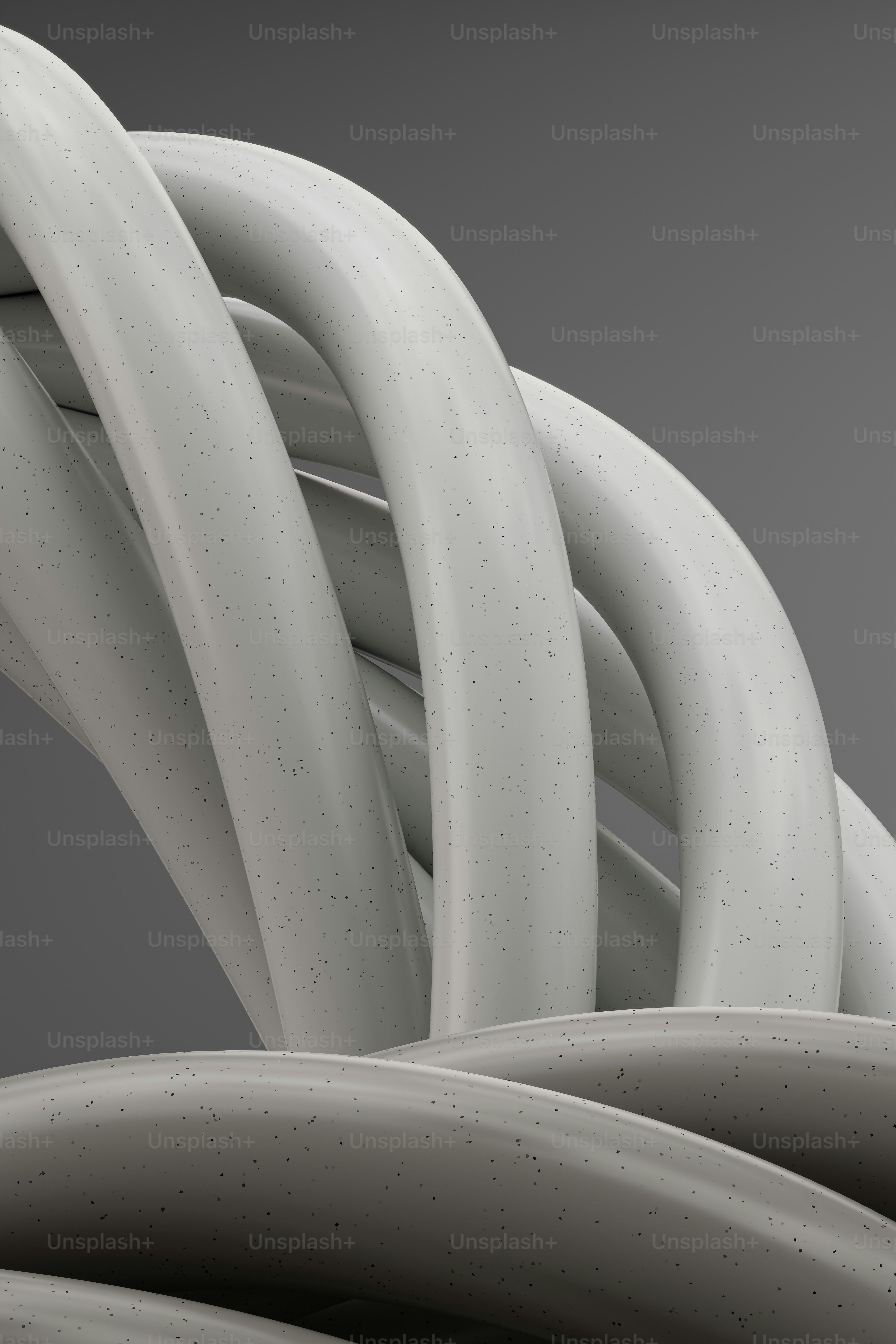 A close up of a bunch of white wires photo – 3d Image on Unsplash