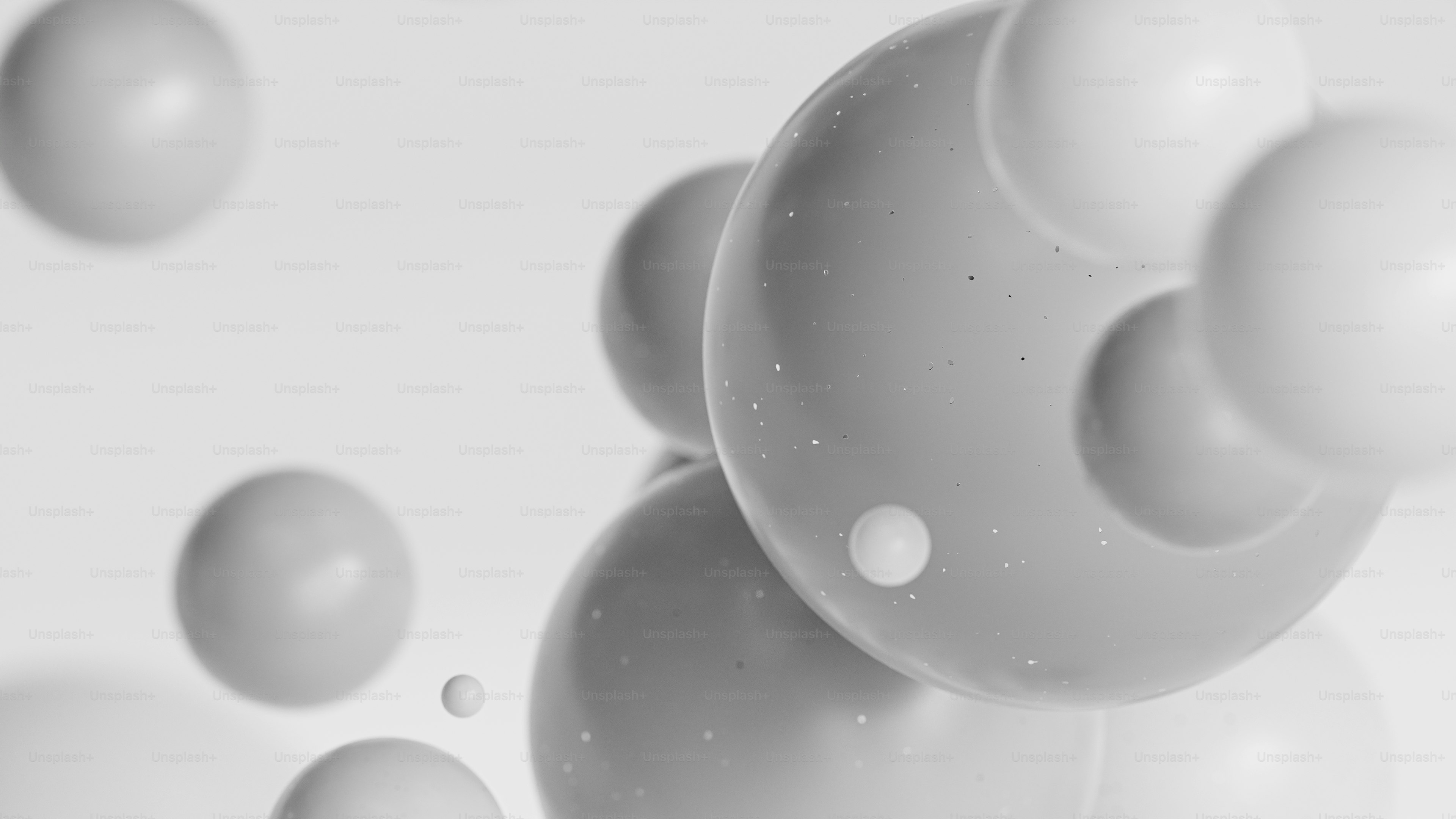 A group of white balls floating on top of each other photo – Background ...
