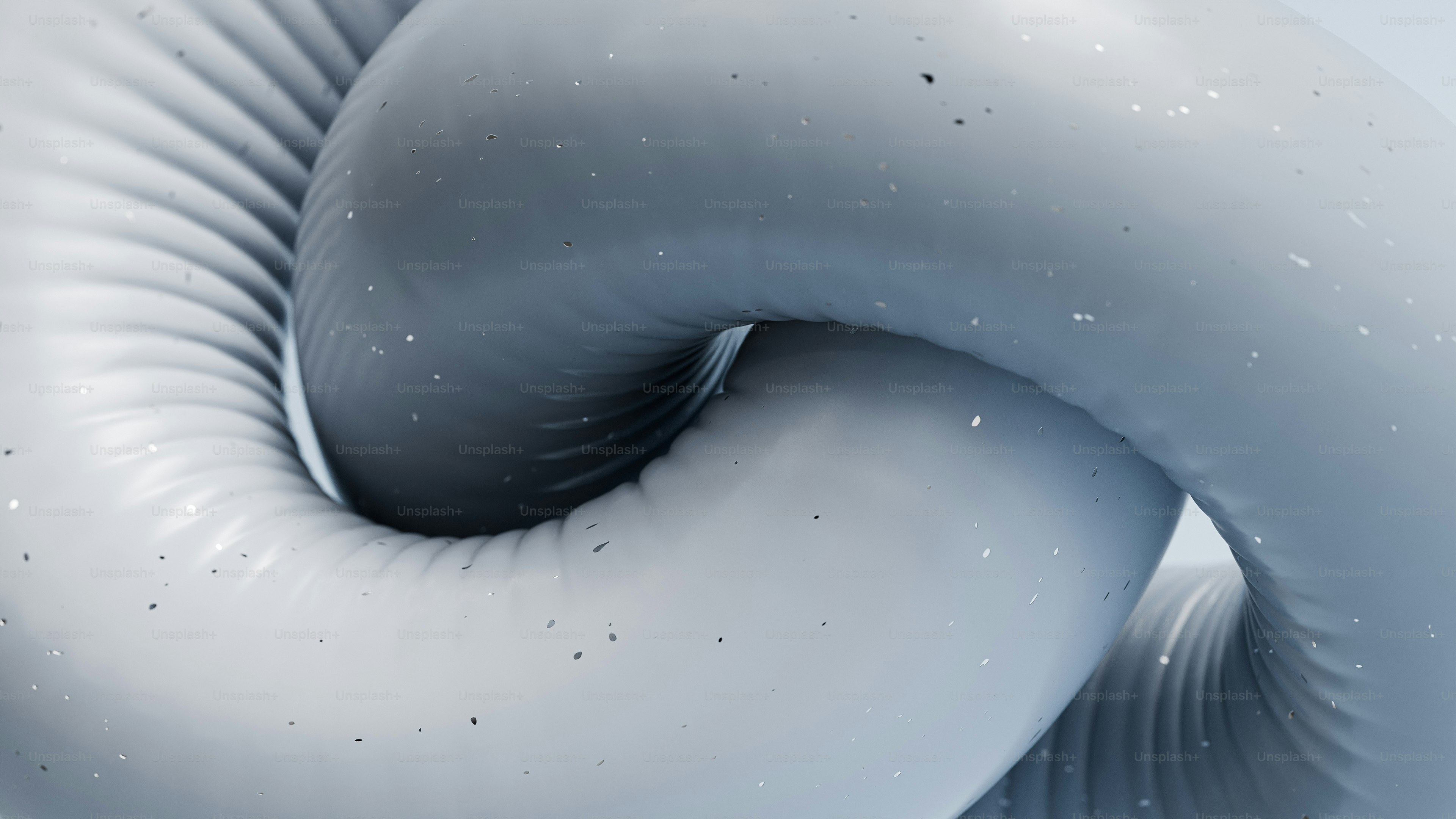 A large white object with a spiral design on it photo – Render Image on ...