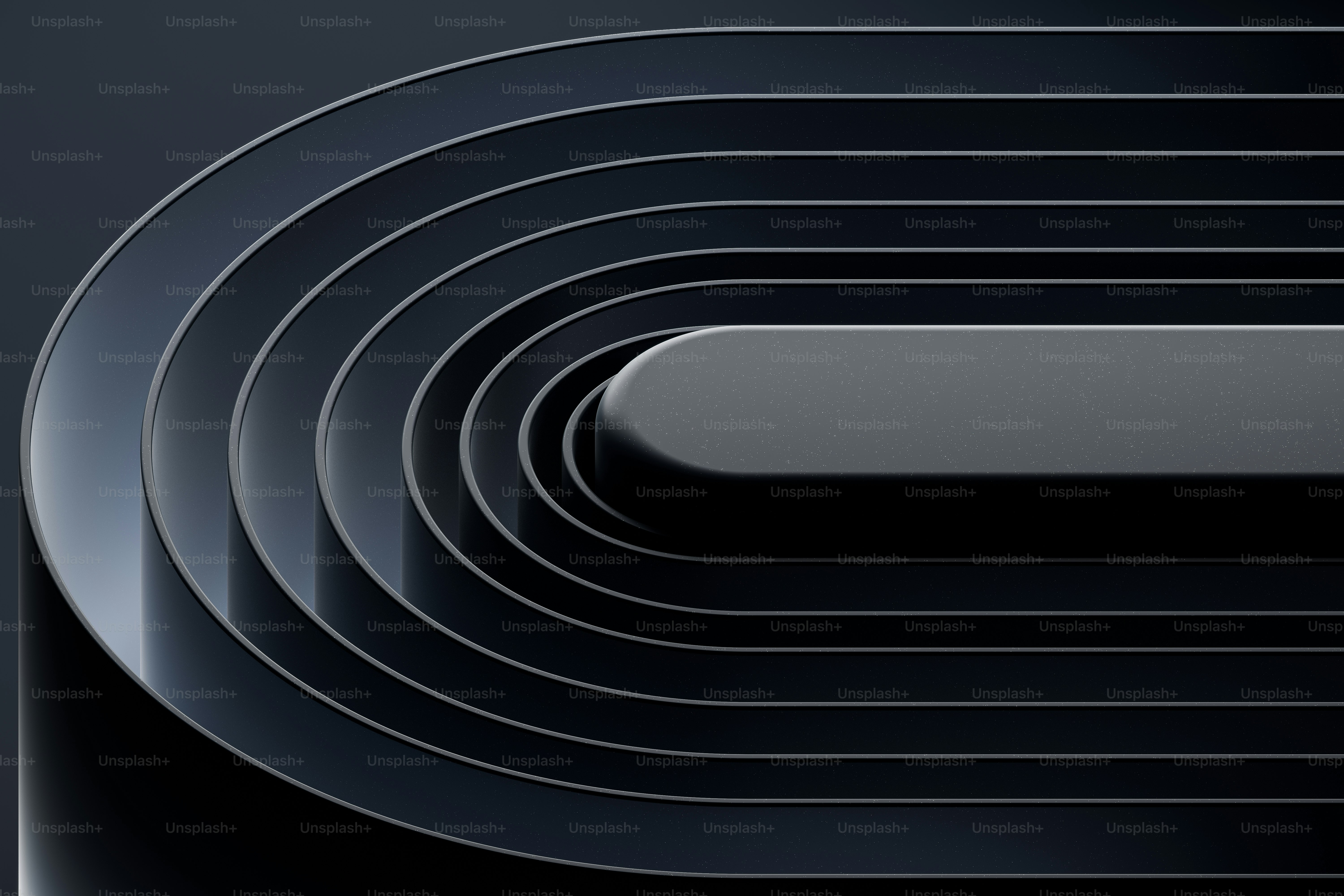 A black and white photo of a curved object photo – Dark mode Image on ...