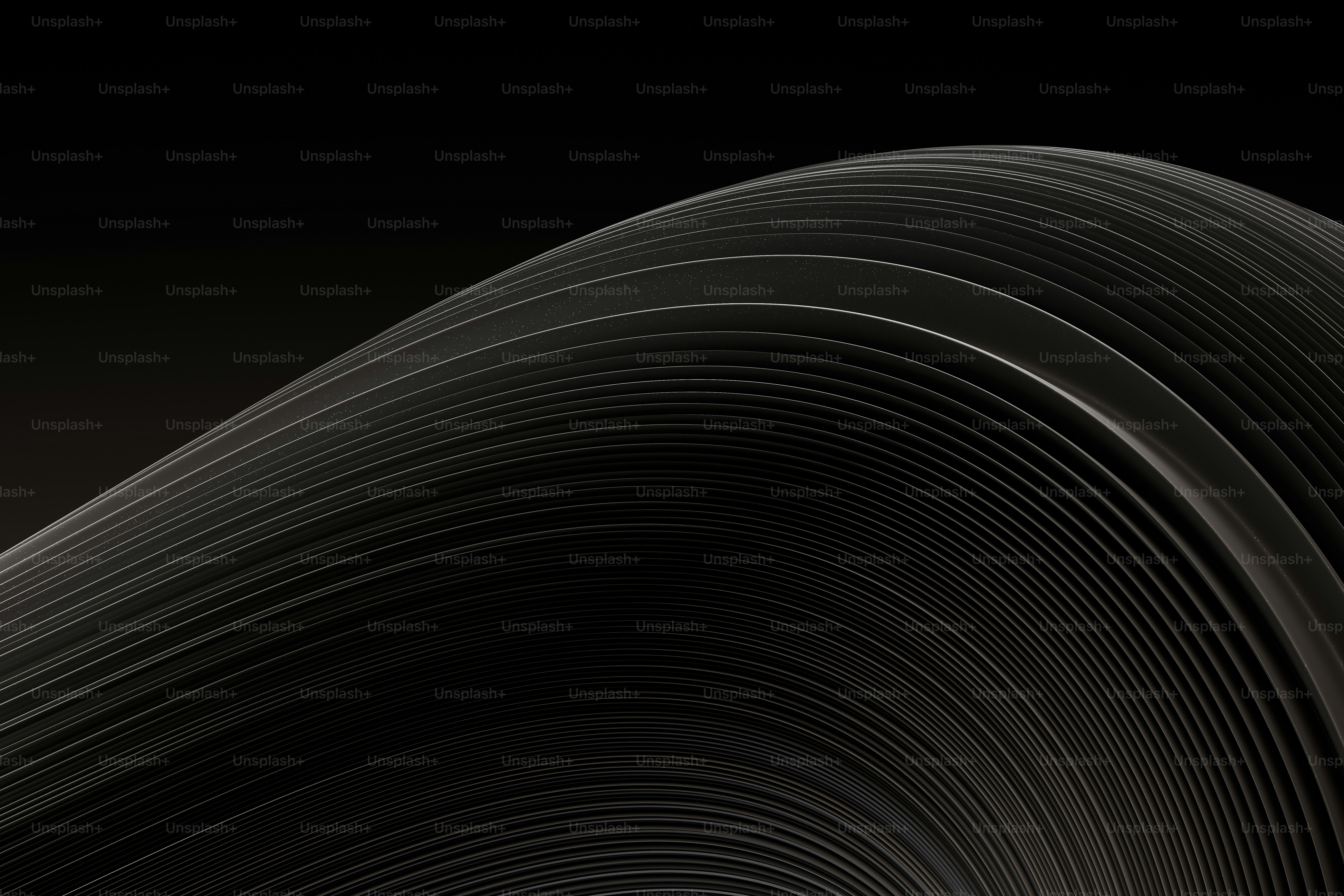 A black and white photo of a curved object photo – Dark mode Image on ...