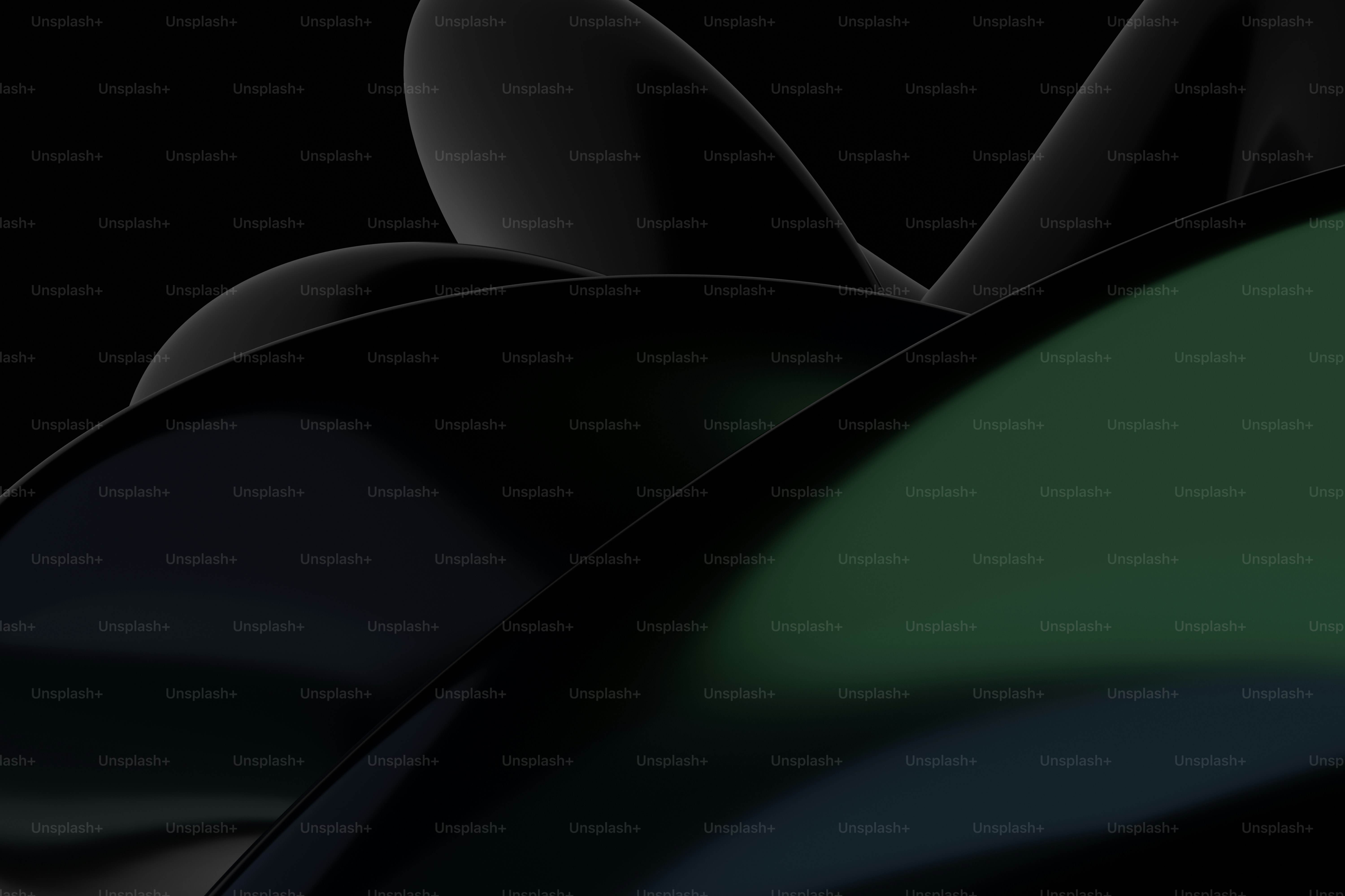 A dark green background with curved shapes photo – Wallpaper Image on ...