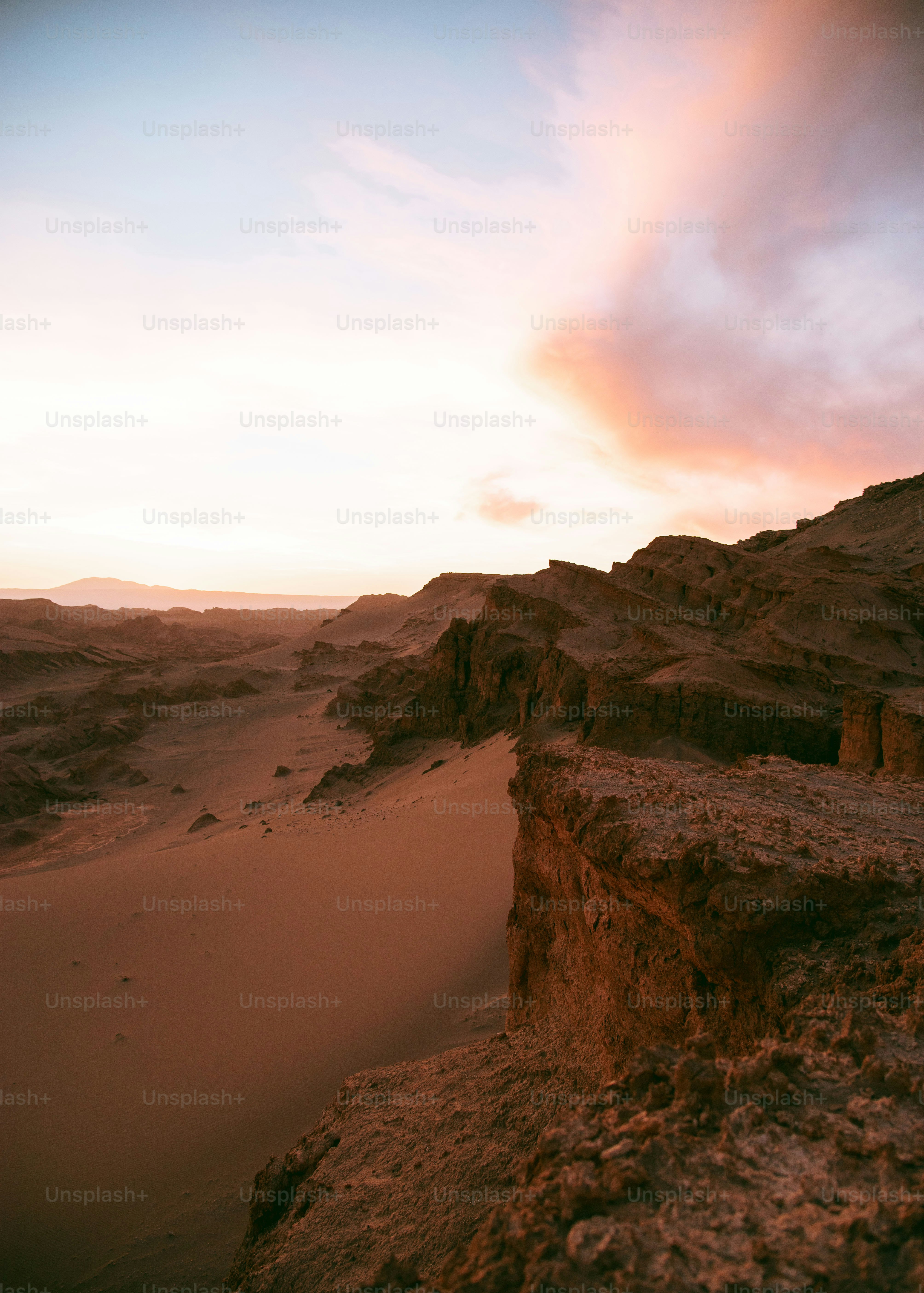 A view of the desert from a high point of view photo – Atacama Image on ...