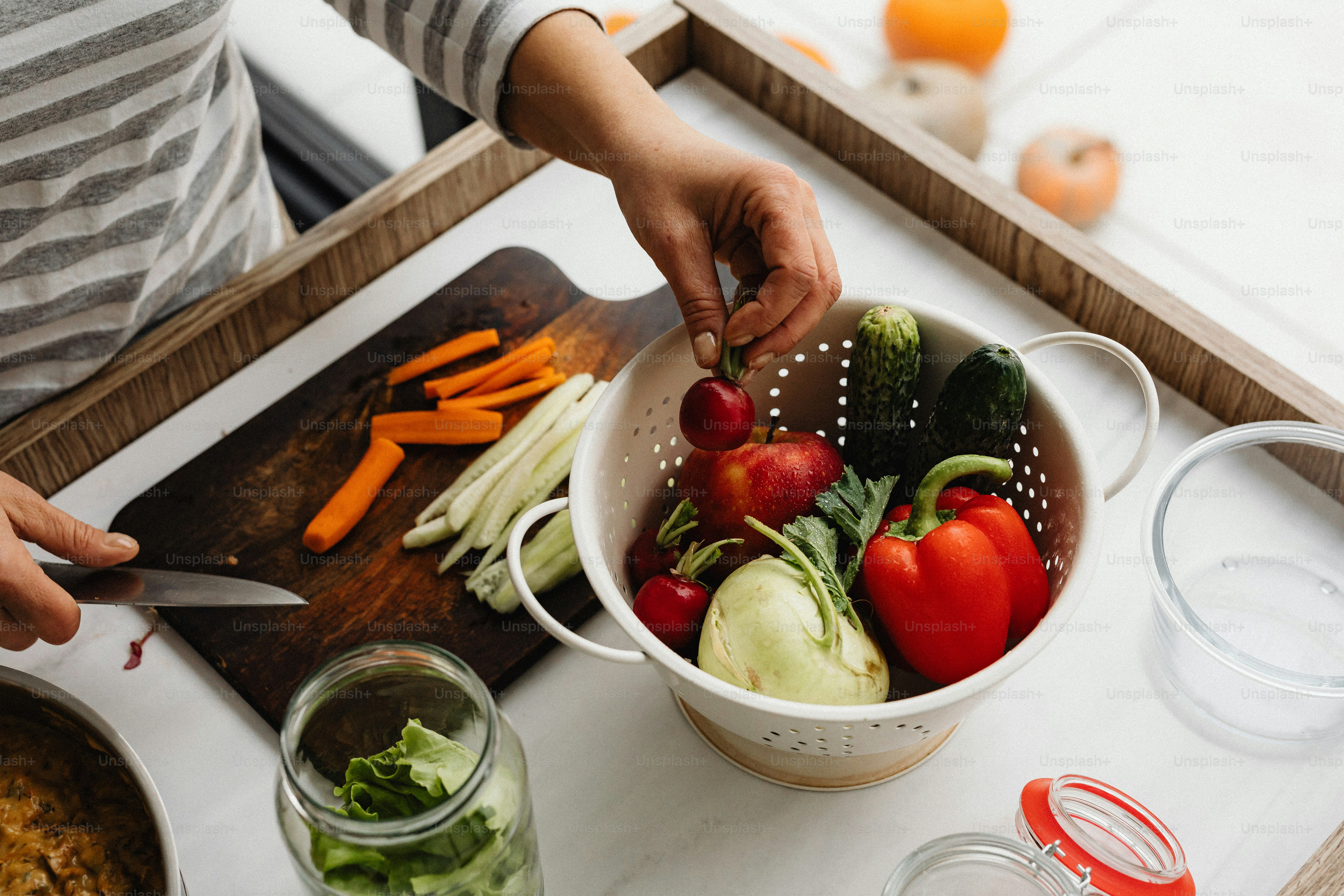 A person is preparing food on a table photo – Food Image on Unsplash