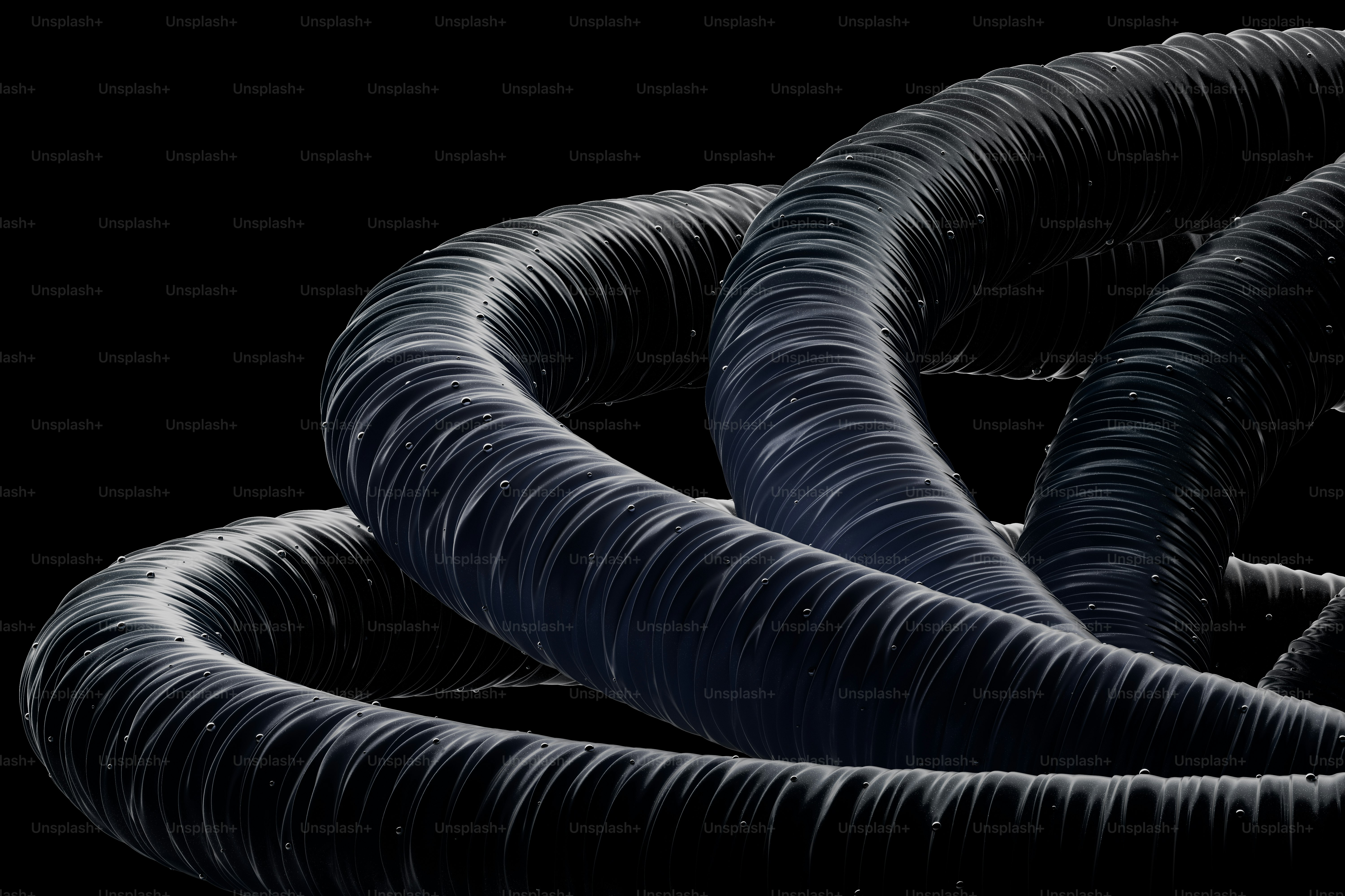 A black and white photo of a bunch of hoses photo – Geometric wallpaper ...