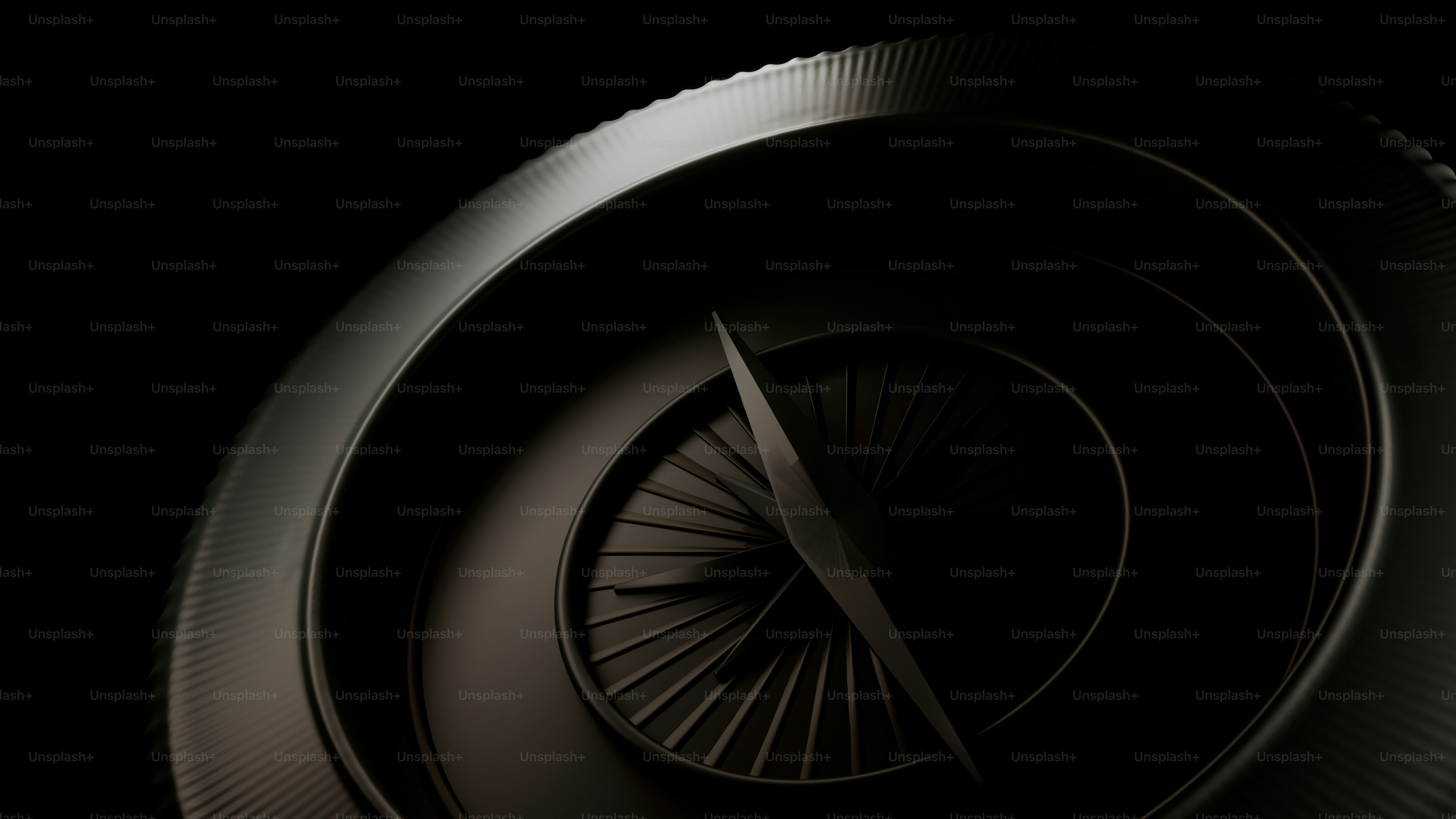 Une photo en noir et blanc d’un objet circulaire photo – Mode sombre ...
