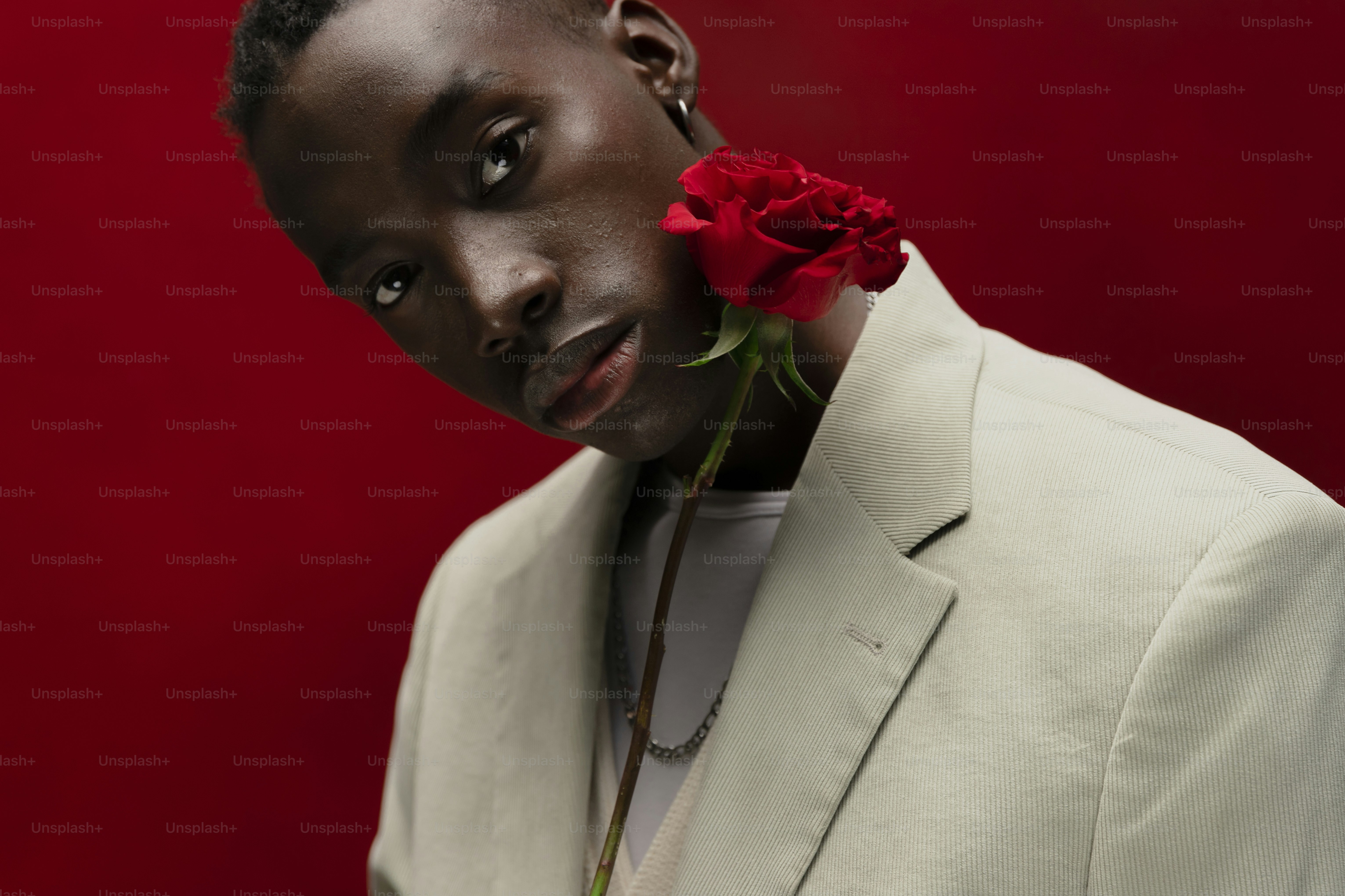 A man in a suit holding a flower photo – Rose flower Image on Unsplash