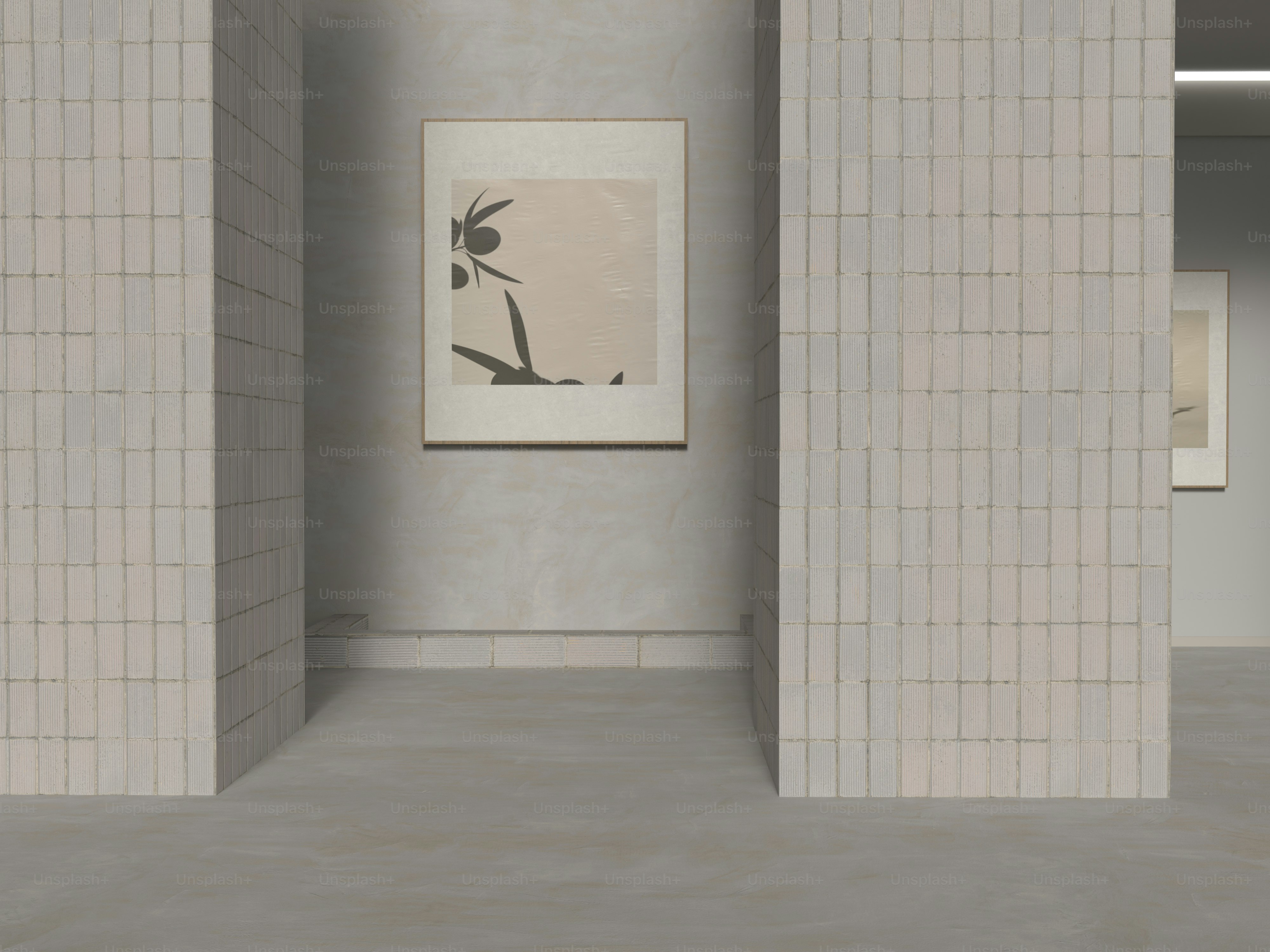 Una habitación con un cuadro colgado en la pared foto – Imagen de ...