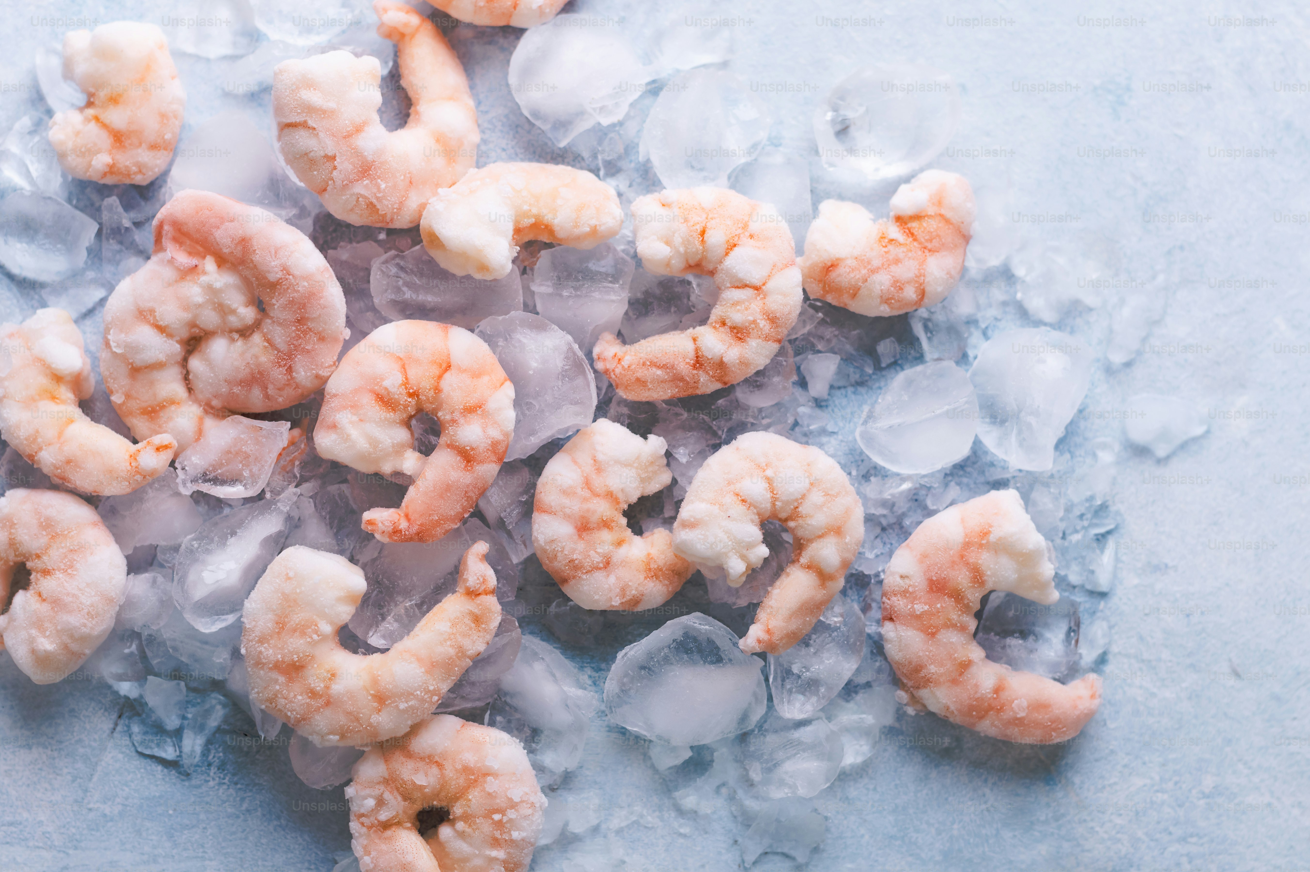 A pile of shrimp sitting on top of ice photo – Seafood Image on Unsplash