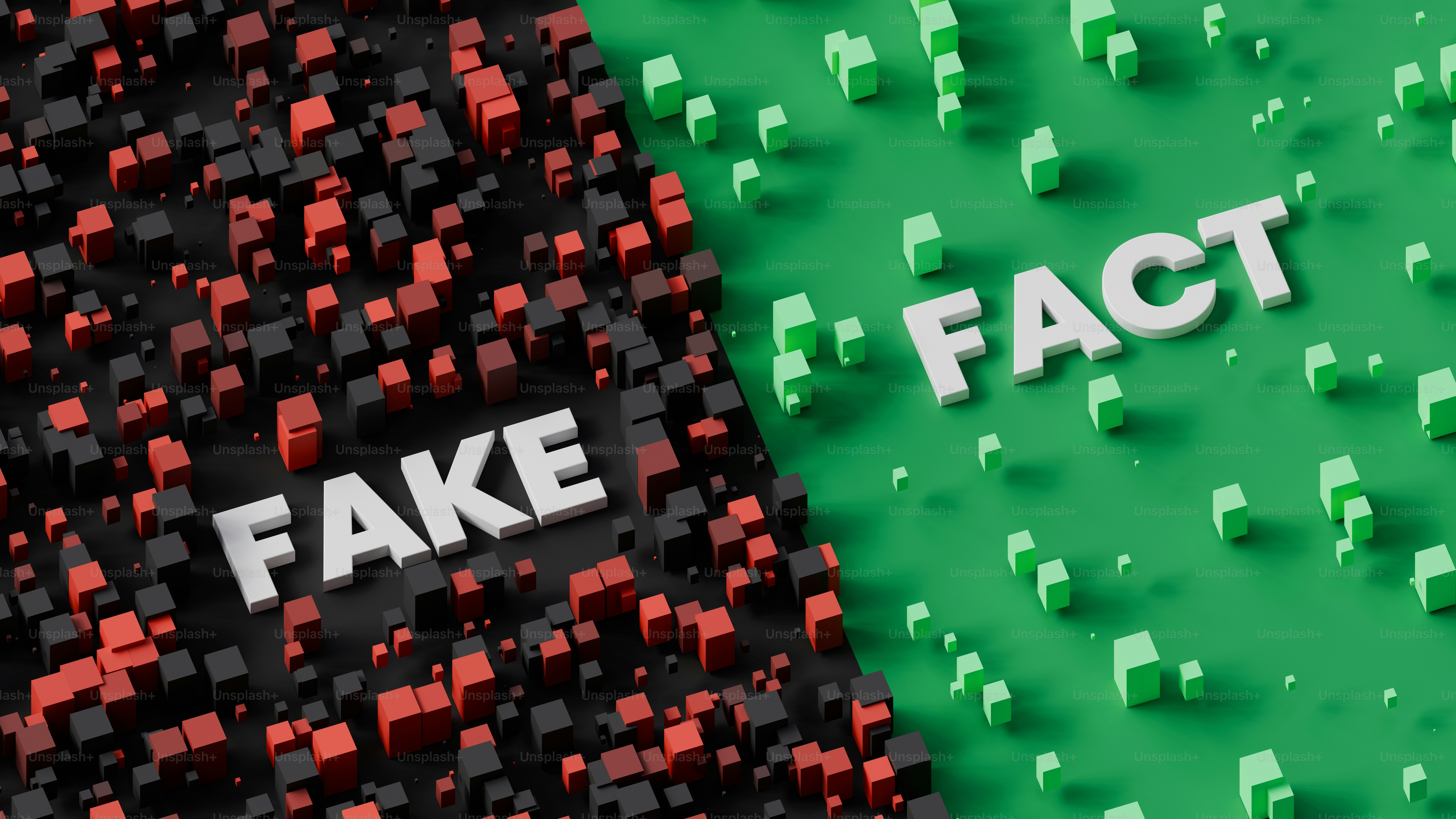 Foto Texto falso y falso sobre fondo verde – 3d Imagen en Unsplash