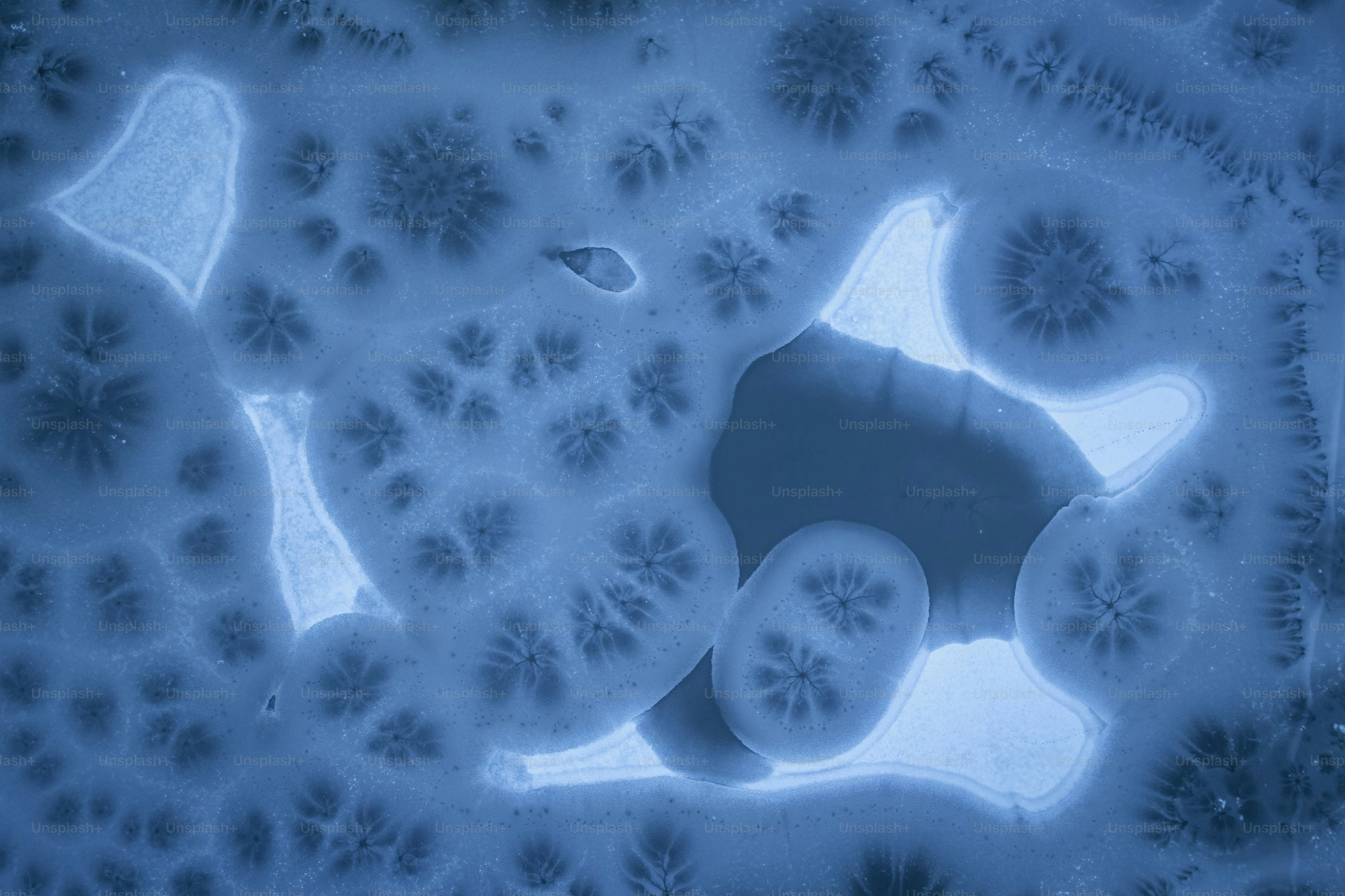 A close up view of a blue substance photo – Frozen Image on Unsplash