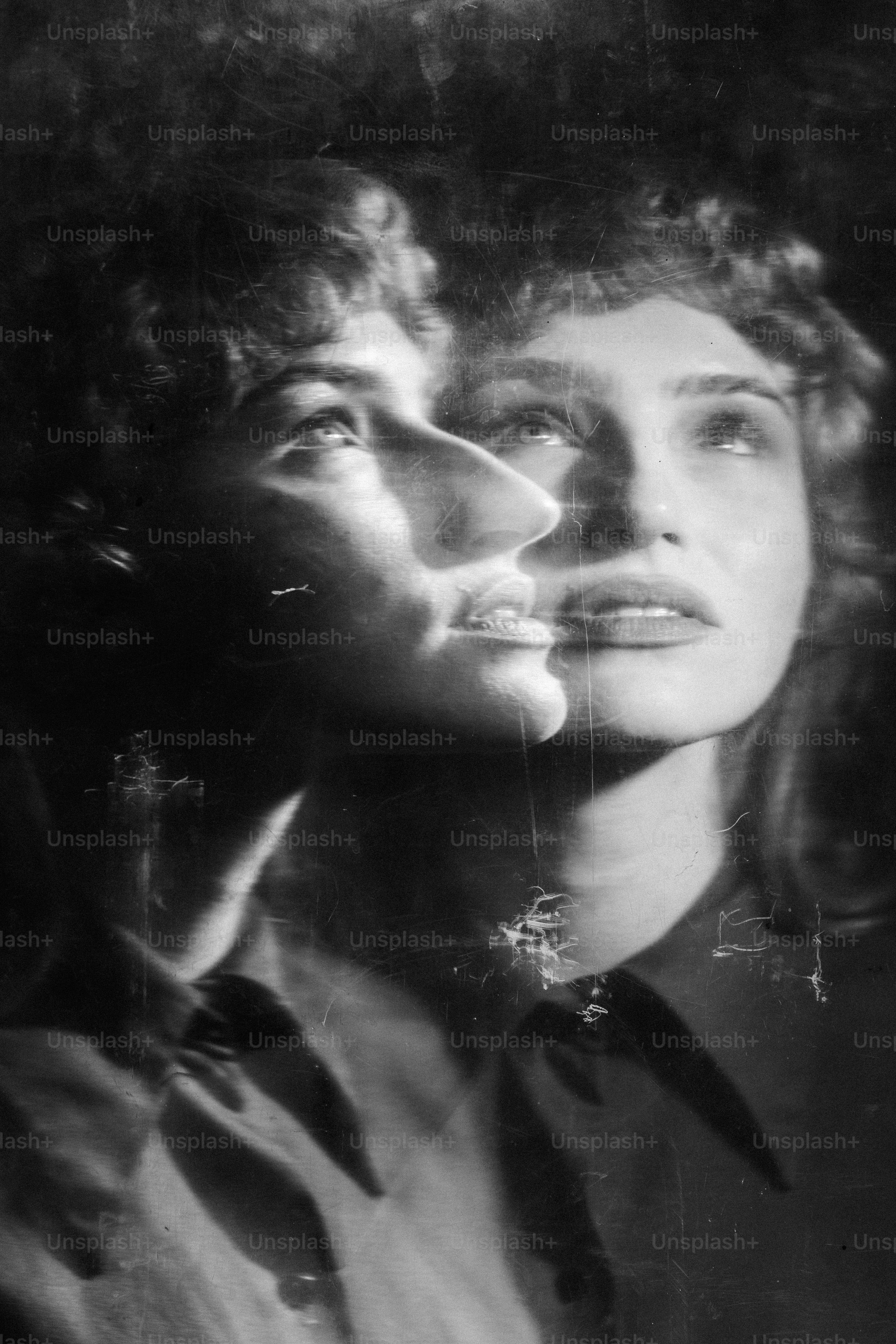 A woman standing in front of a broken window photo – Photo Image on ...