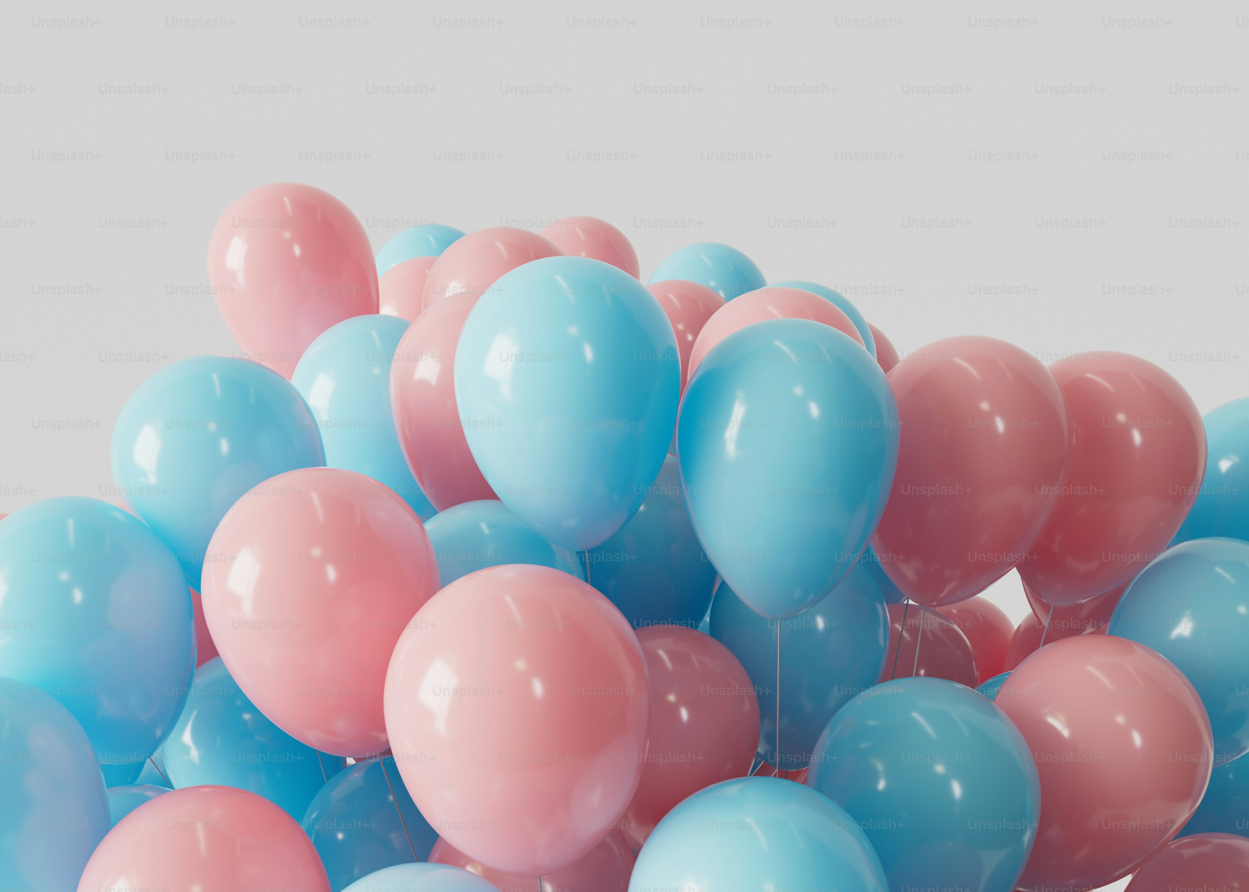 A blue and pink balloon shaped like a female symbol photo – Gender ...