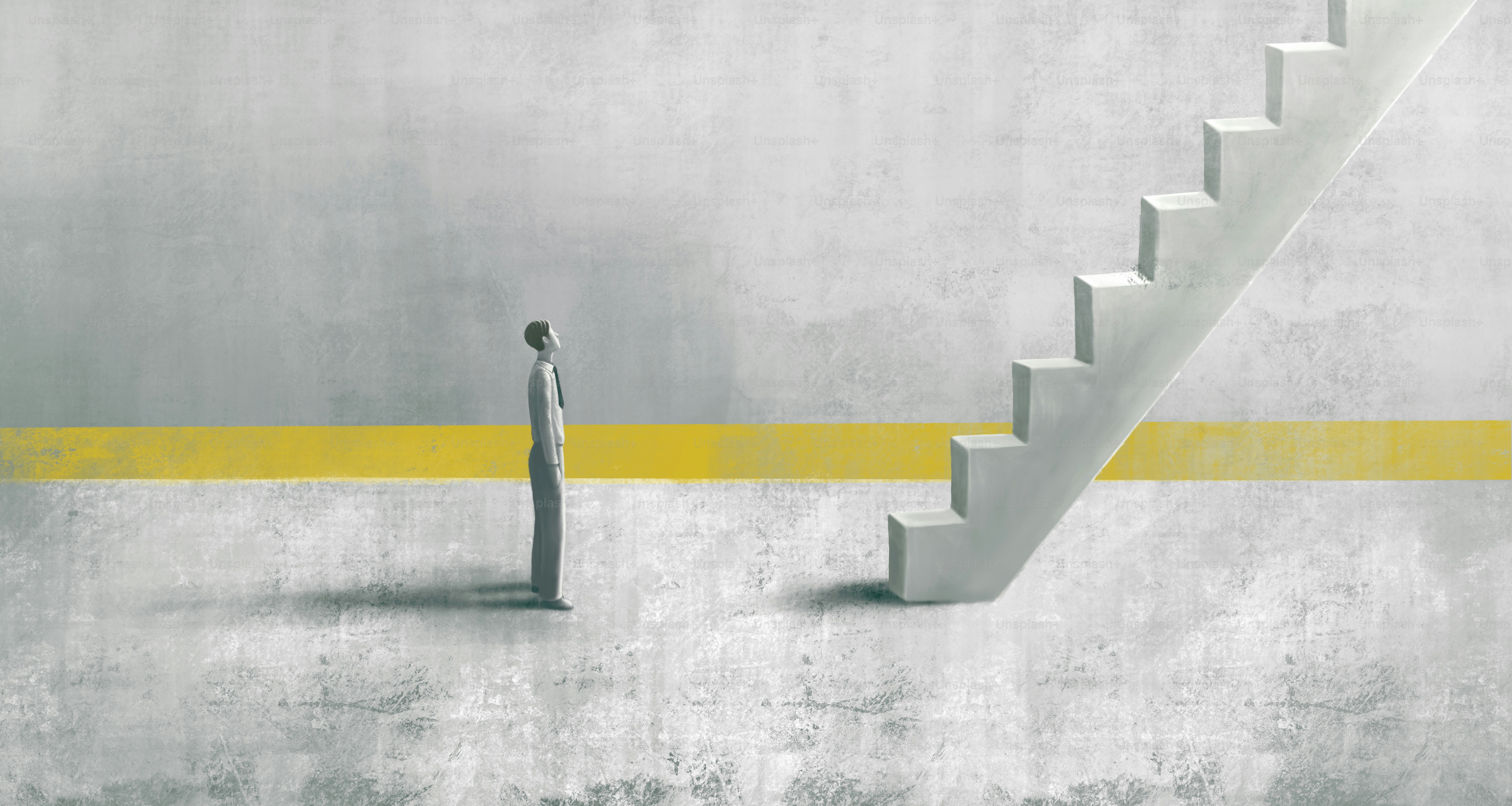 Surreal art of dream success and hope concept , imagination artwork ...