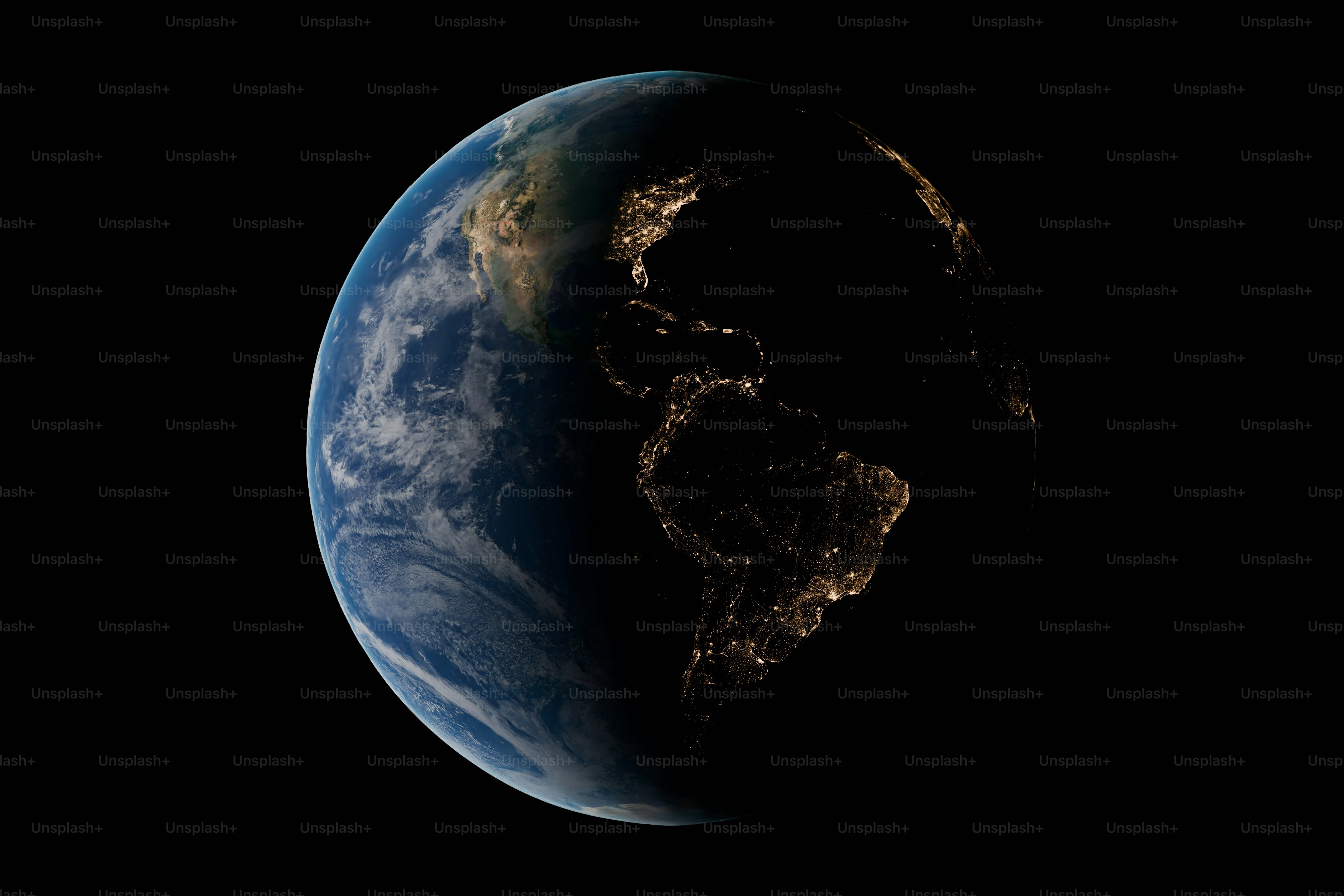 A view of the earth from space at night photo – Land Image on Unsplash