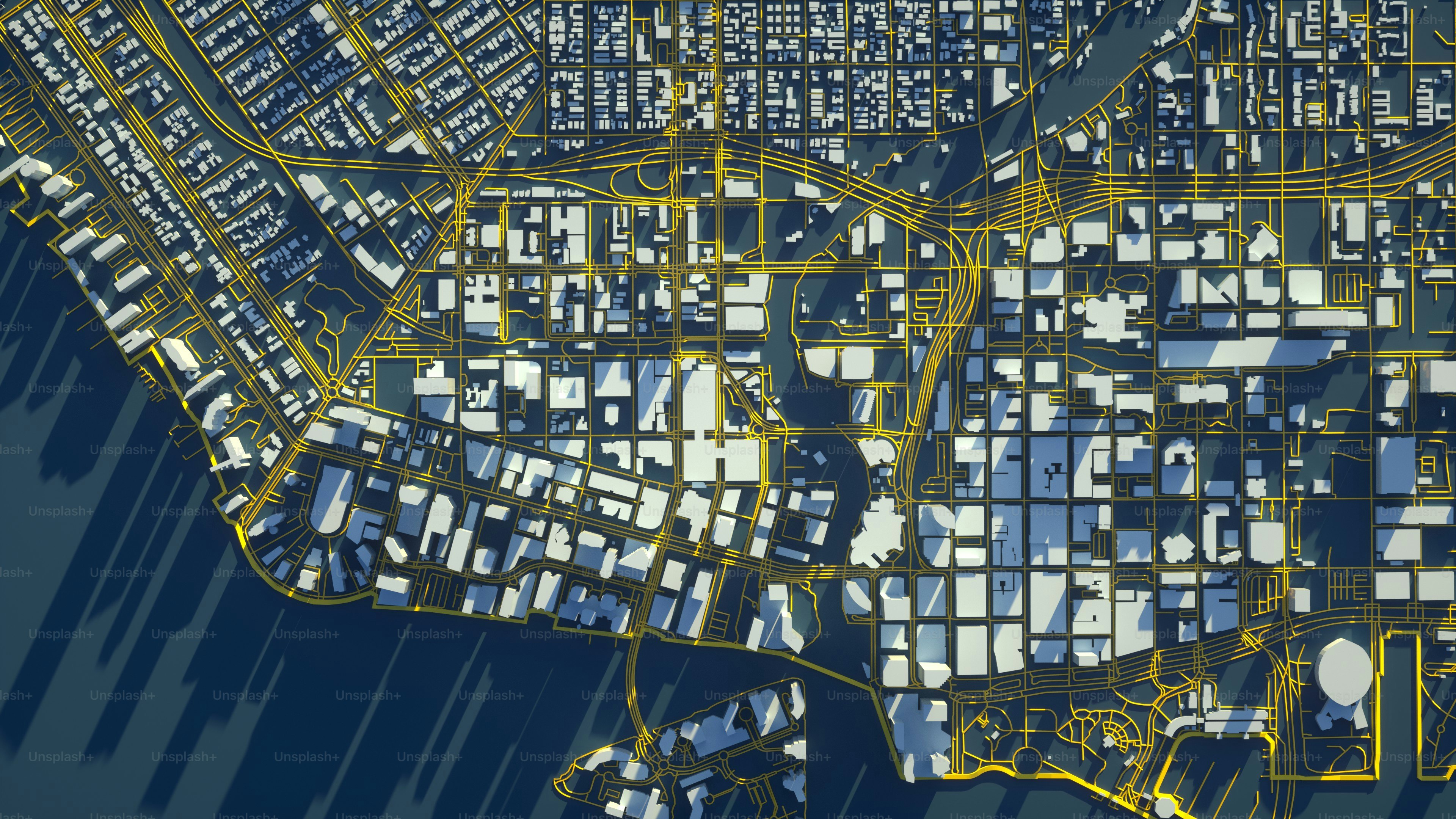 A map of a city with lots of buildings photo – Building Image on Unsplash