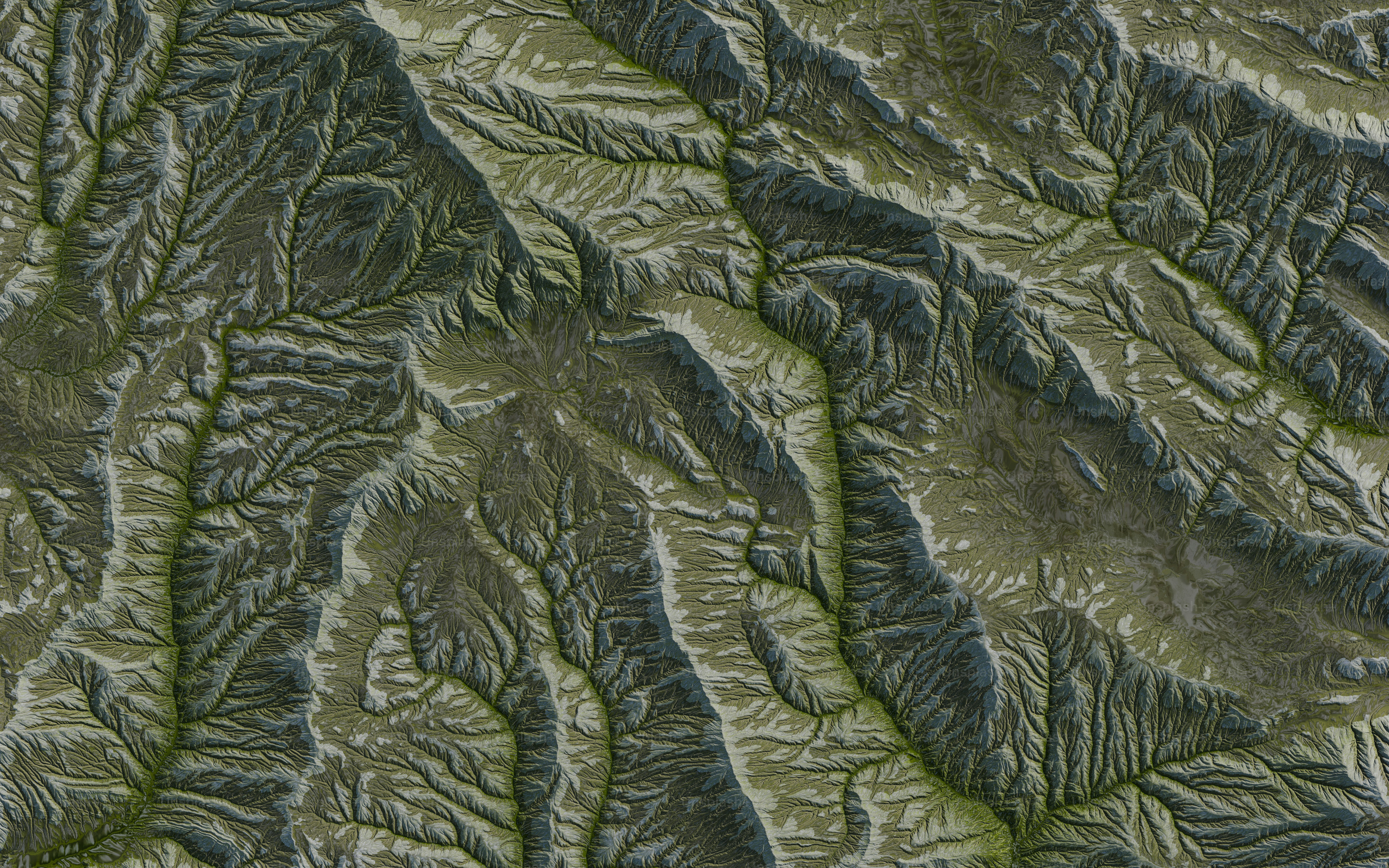 A satellite image of a mountain range photo – 3d render Image on Unsplash