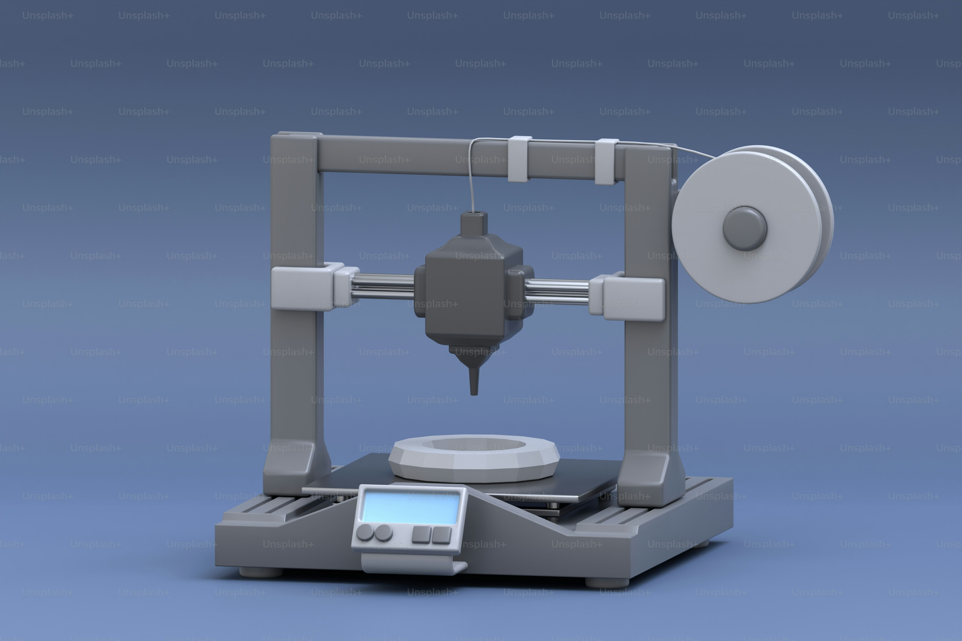 A 3d rendering of a machine with a monitor photo – Technology Image on ...