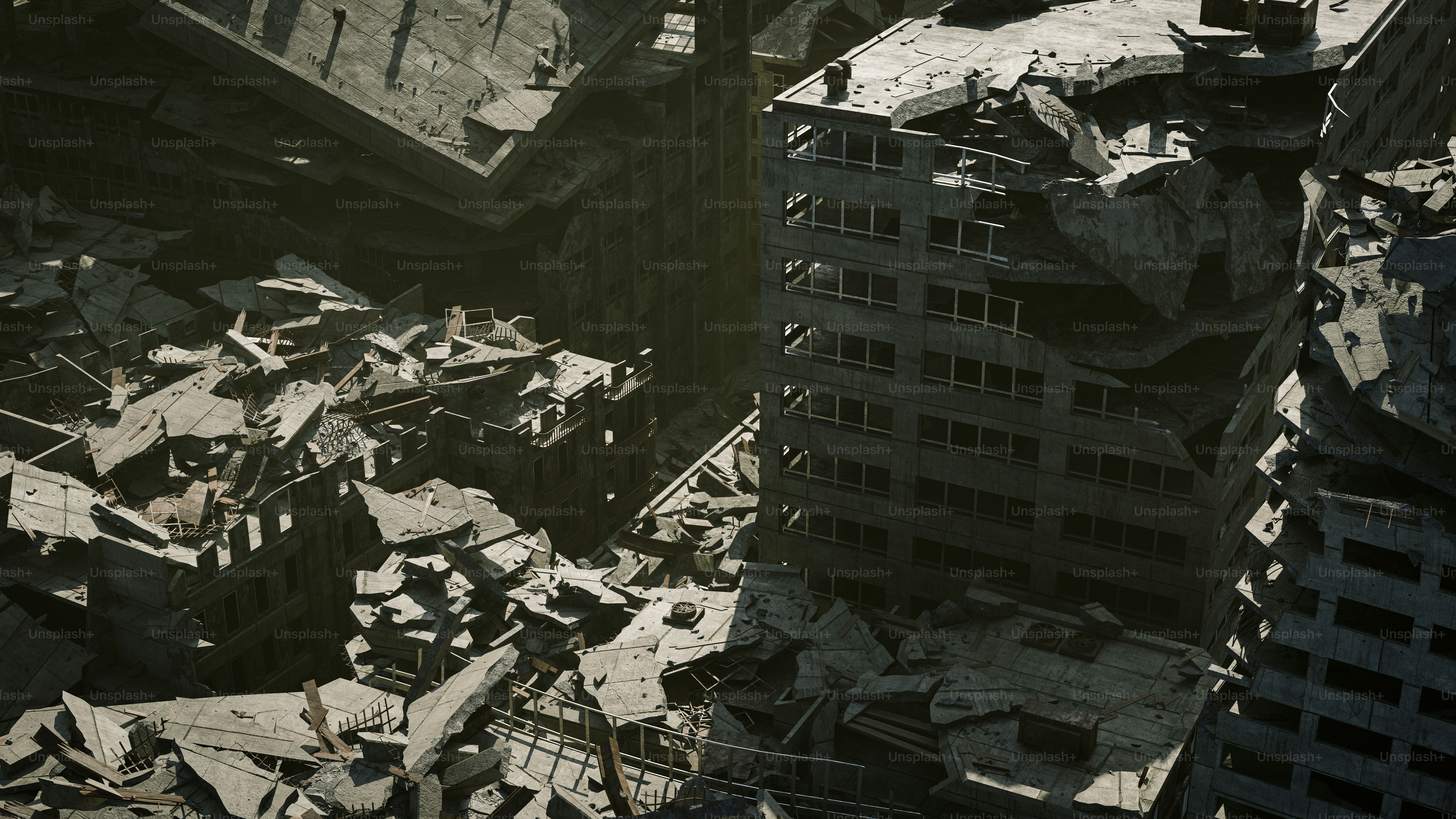 A bird's eye view of a very large building photo – Apocalypse Image on ...