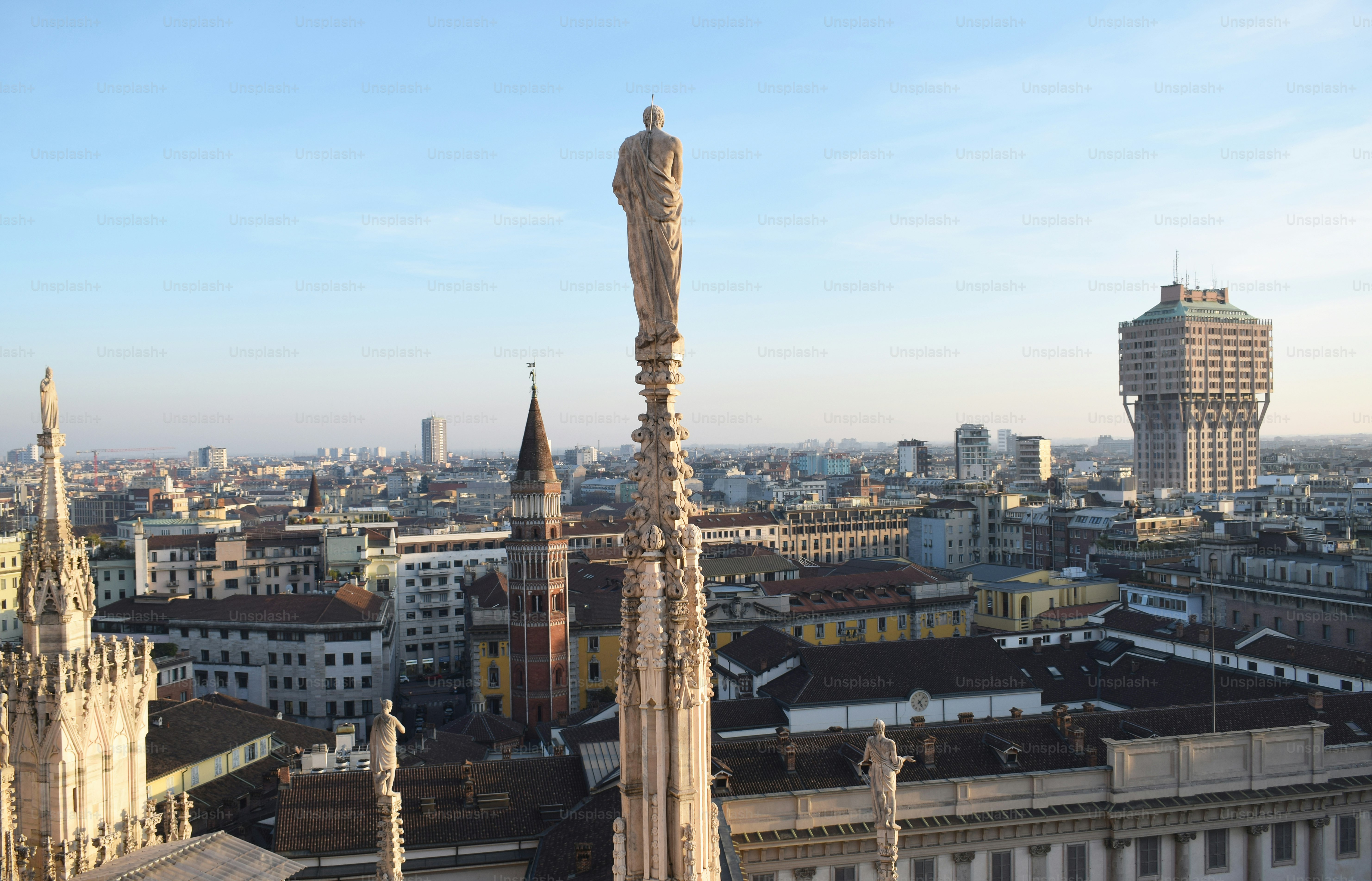 A view of a city from a tall building photo – Milan Image on Unsplash