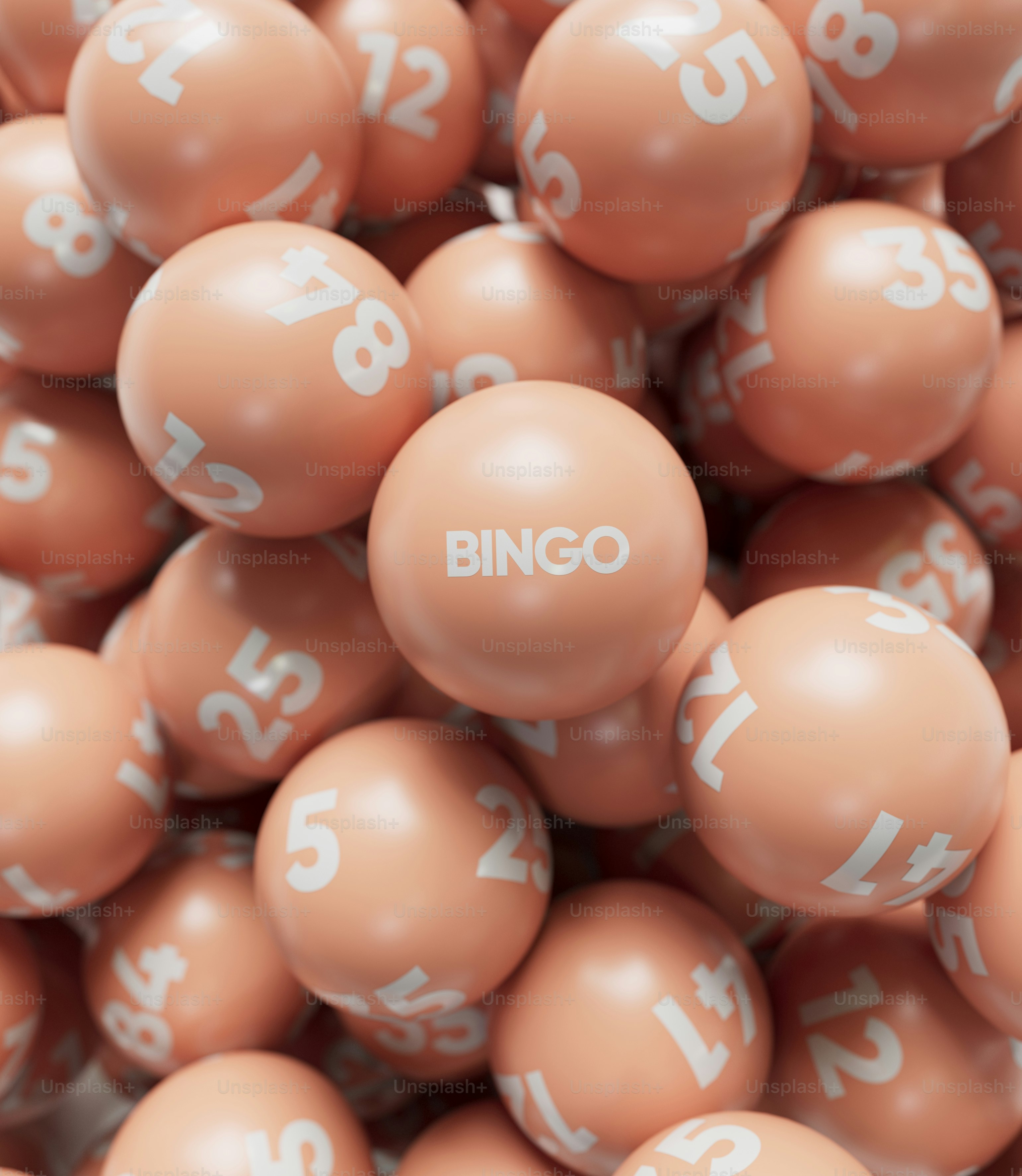A pile of colorful balls with numbers on them photo – Games of chance ...