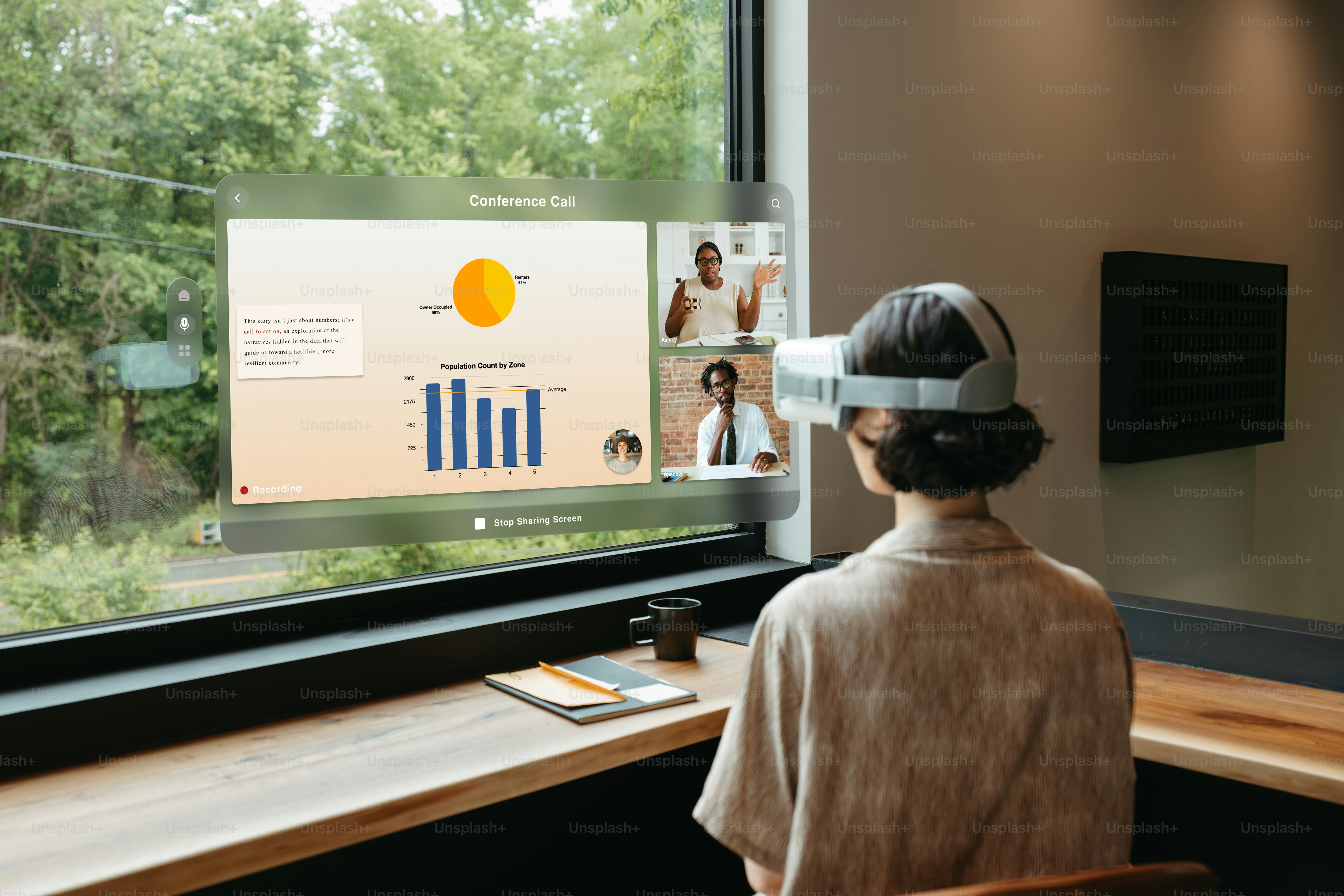 A woman wearing a virtual headset in a kitchen photo – Virtual environment Image on Unsplash