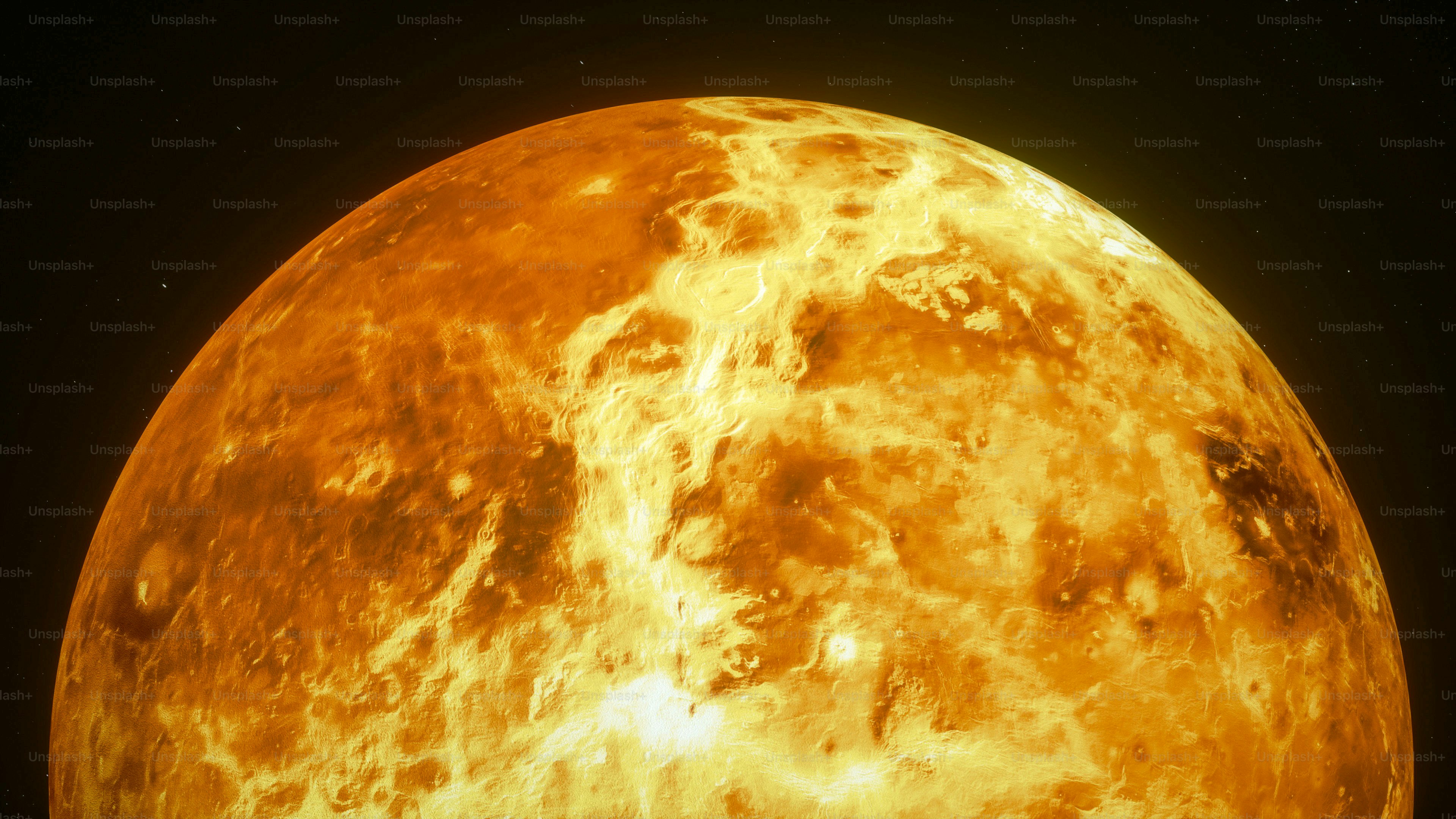 A close up of the sun in the dark sky photo – Venus Image on Unsplash