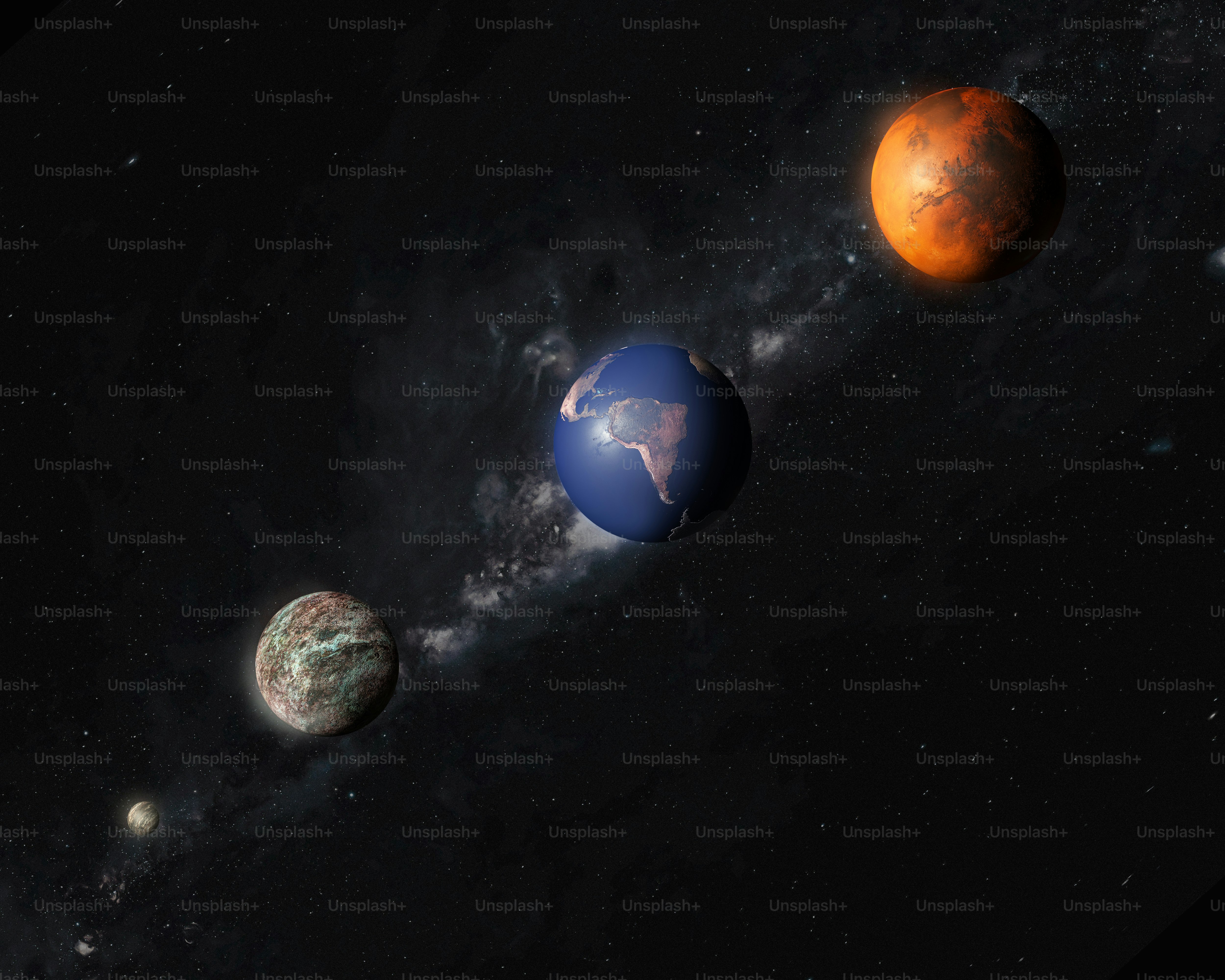 An artist's rendering of the planets in the solar system photo – Render ...