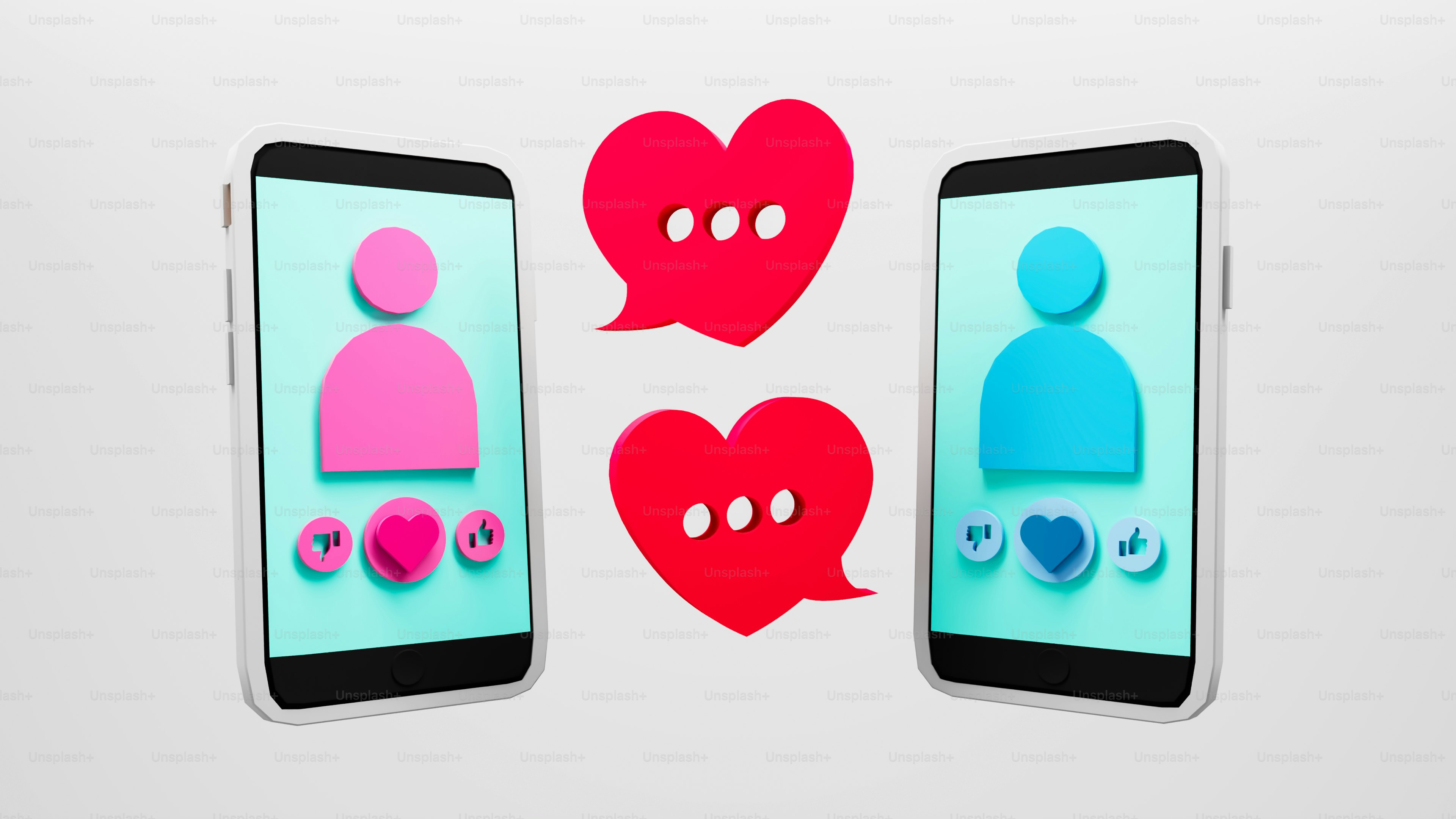 Un par de teléfonos celulares uno al lado del otro foto – Imagen de ...