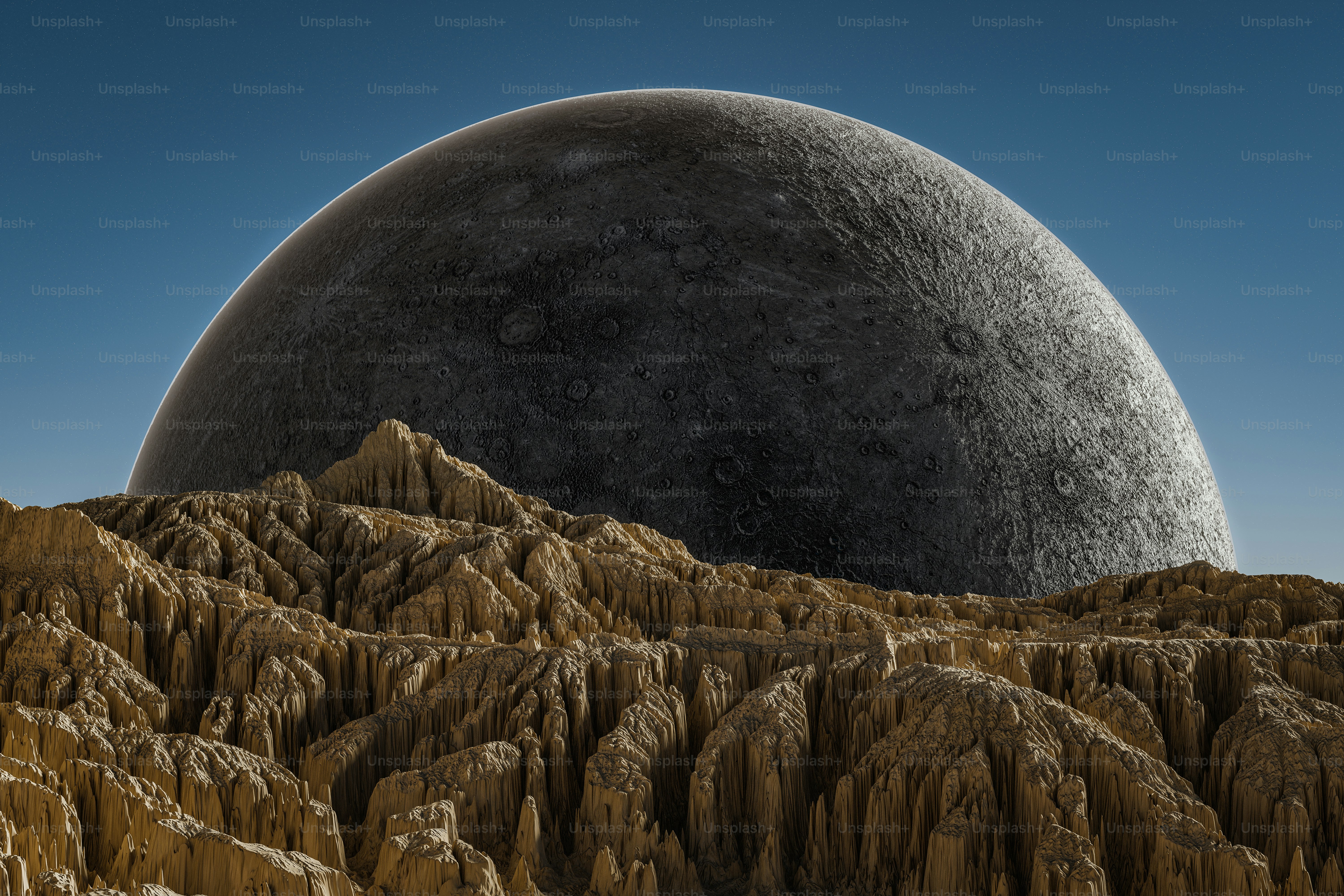 A computer generated image of an alien landscape photo – Wallpaper ...