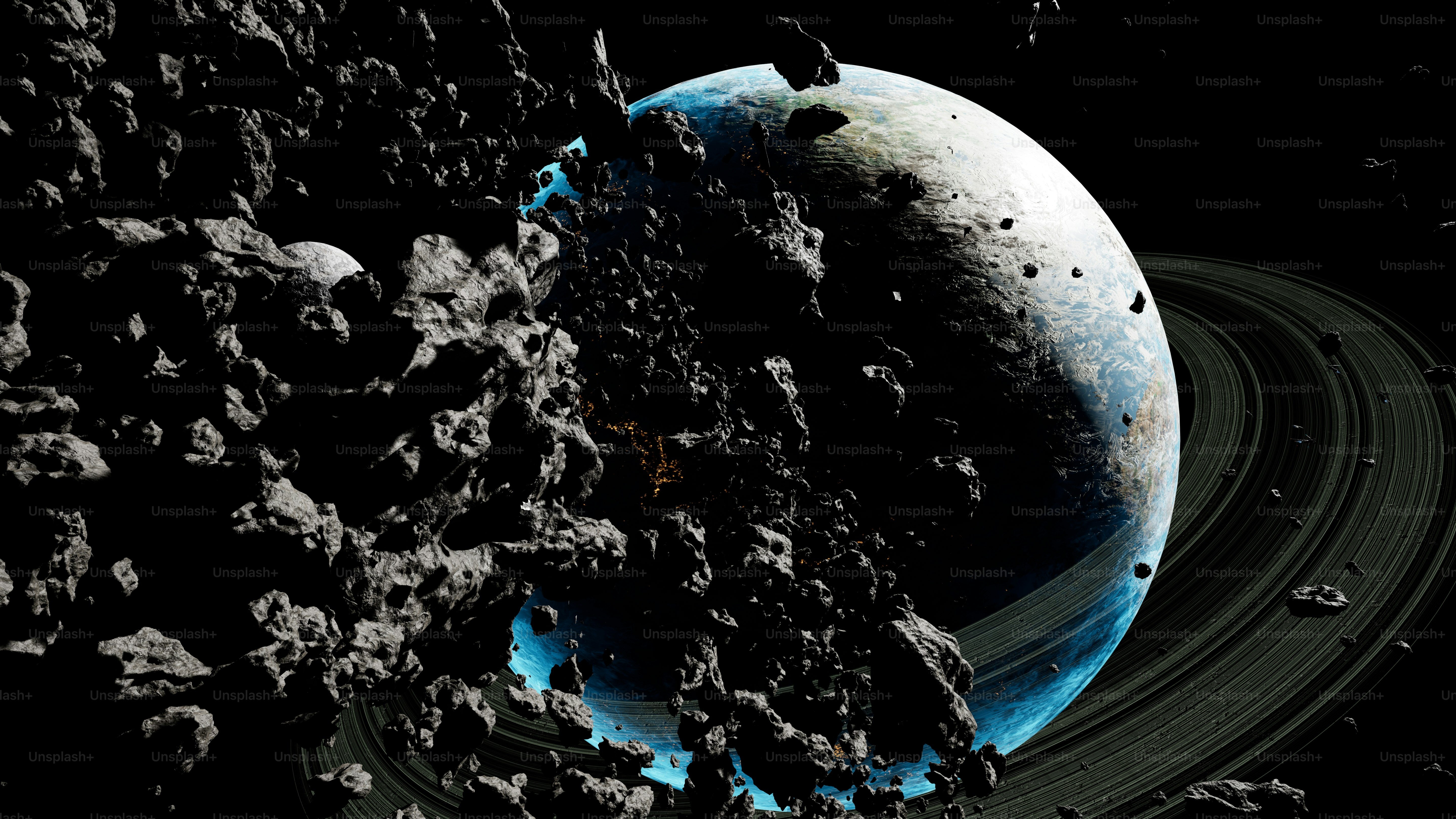 An artist's rendering of a planet in space photo – Render Image on Unsplash