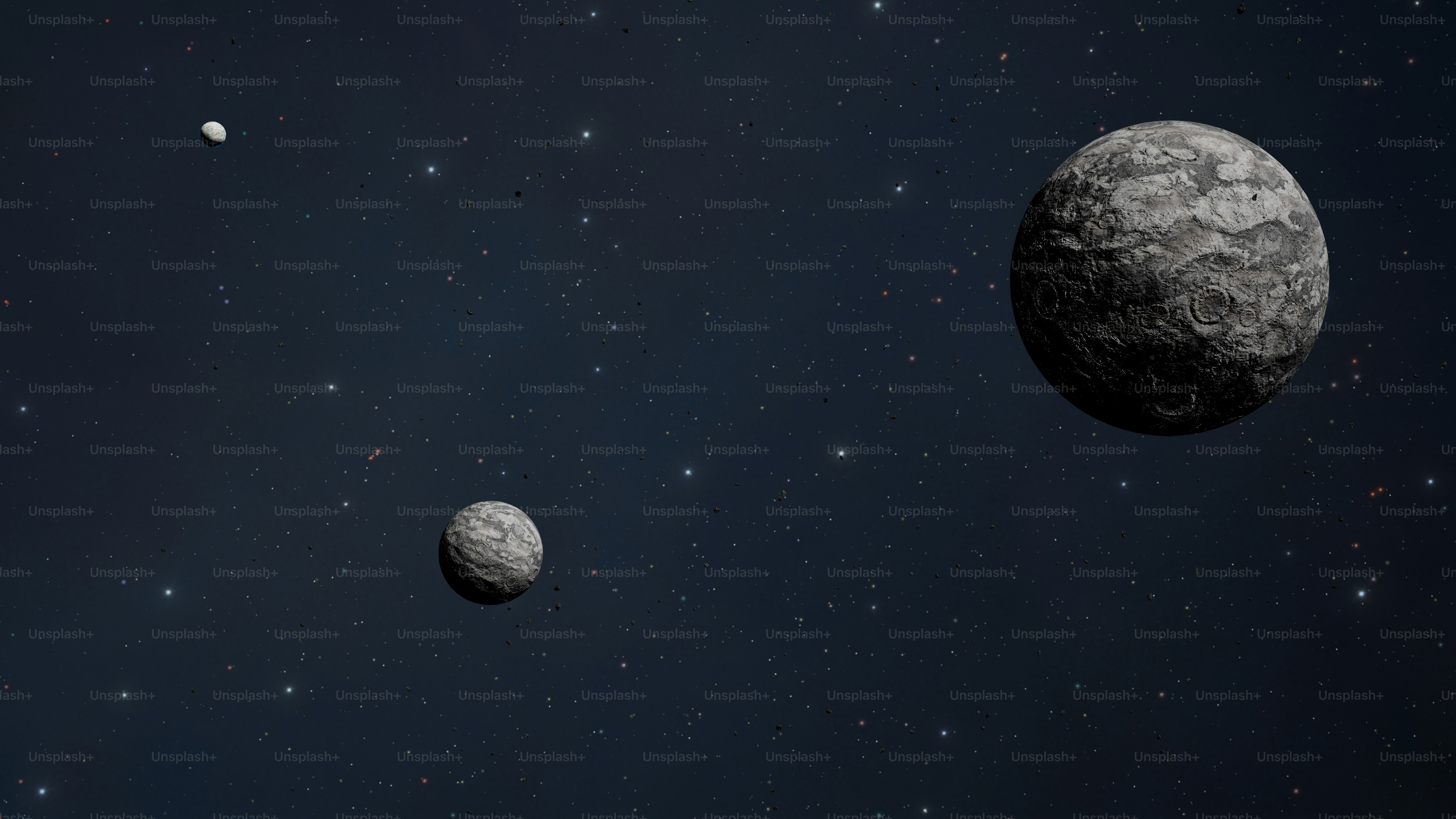 An artist's rendering of a ringed planet in space photo – Neptune Image ...