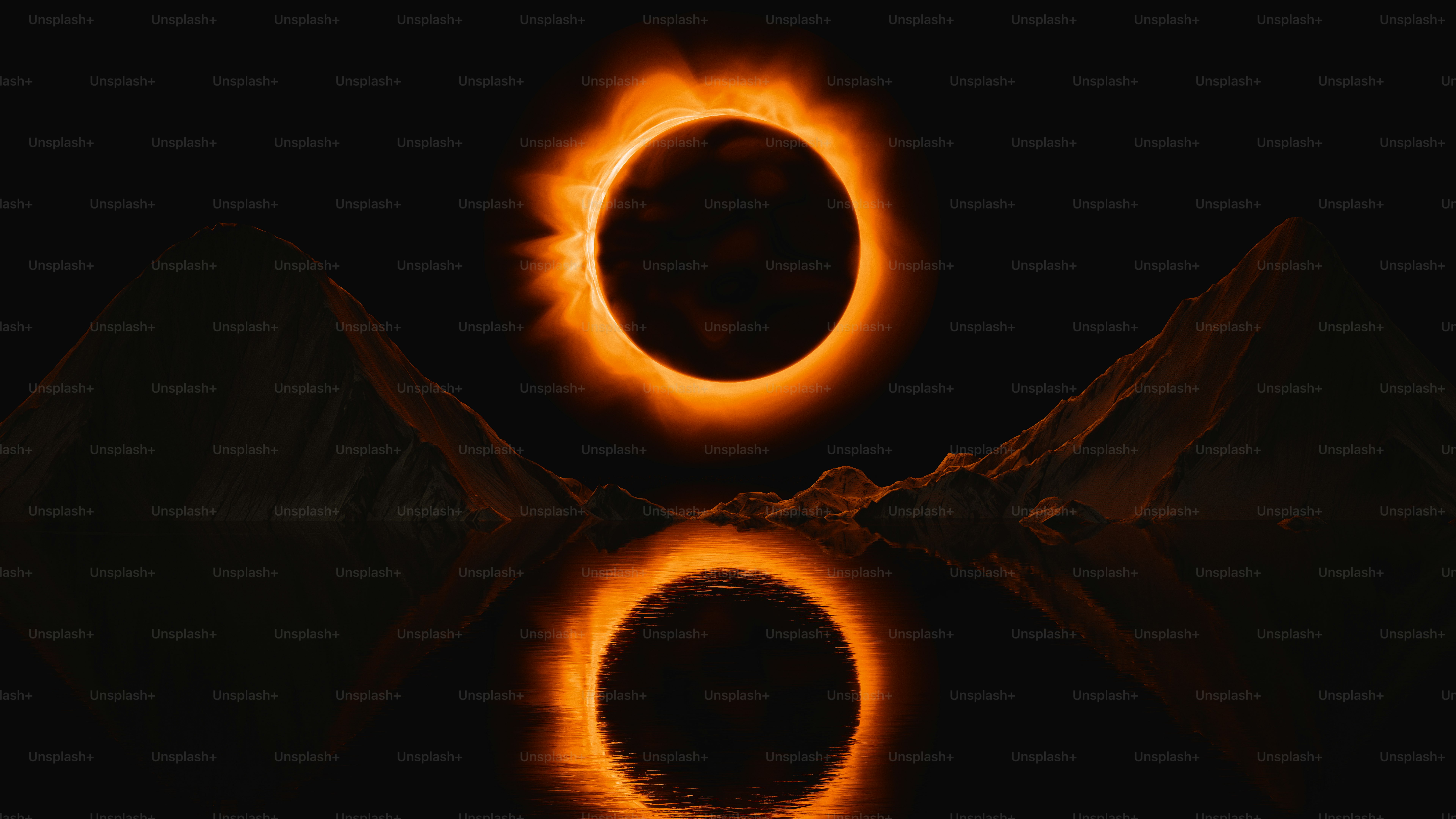 A eclipse eclipse in the sky with a dark background photo – Universe ...