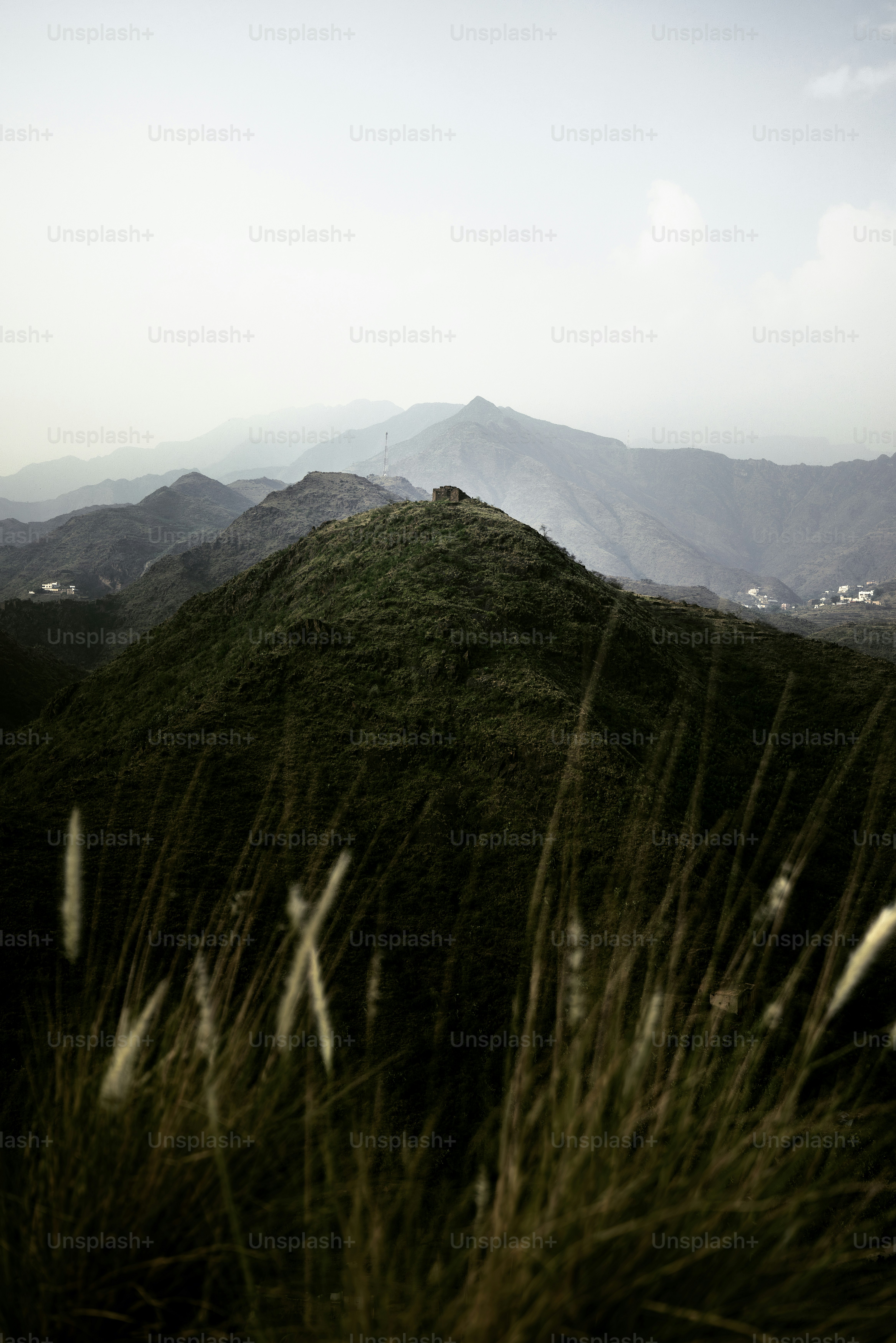 A view of the mountains from a high point of view photo – Abha saudi ...