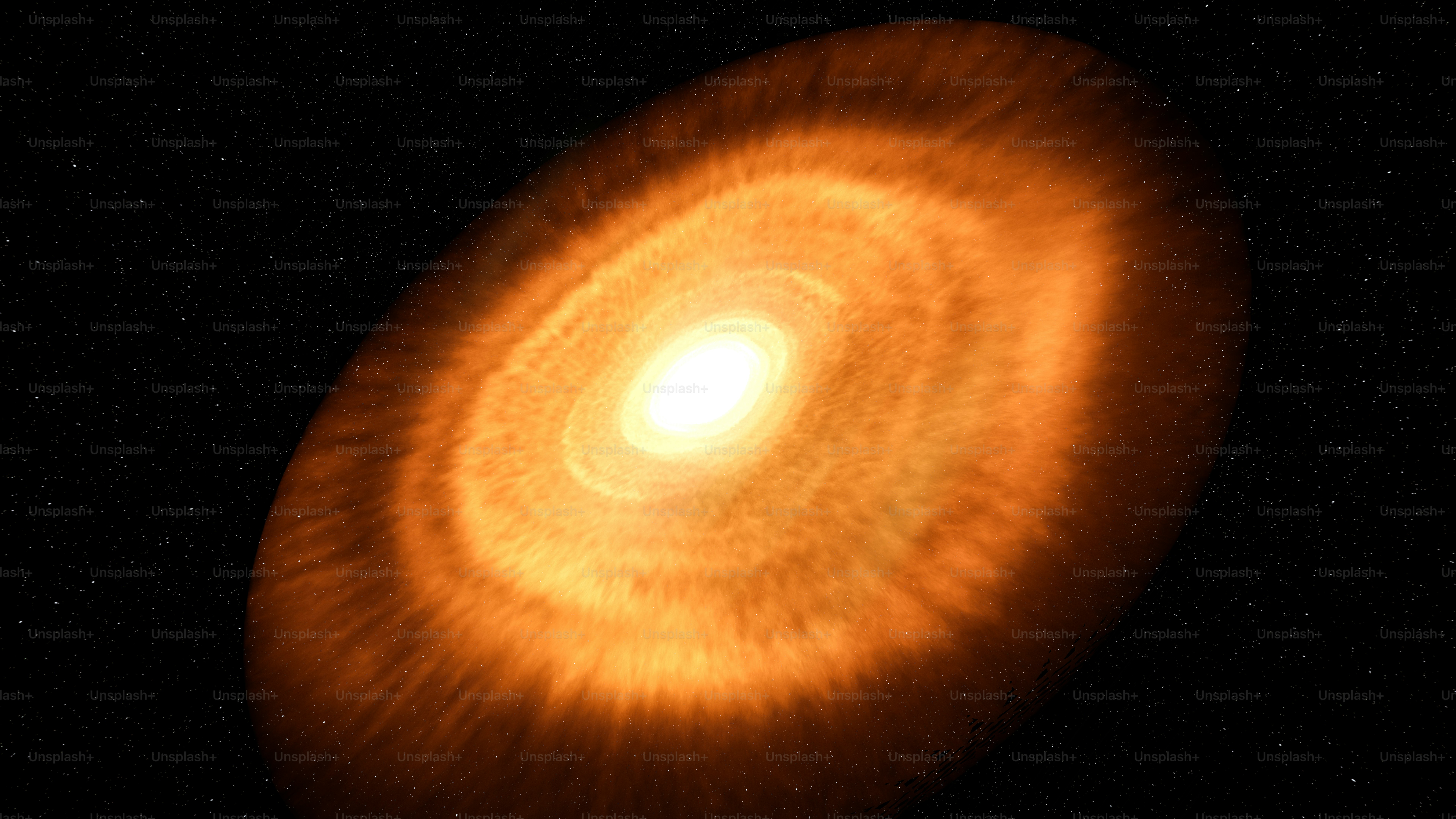 A very bright orange object in the dark sky photo – Outer space Image ...