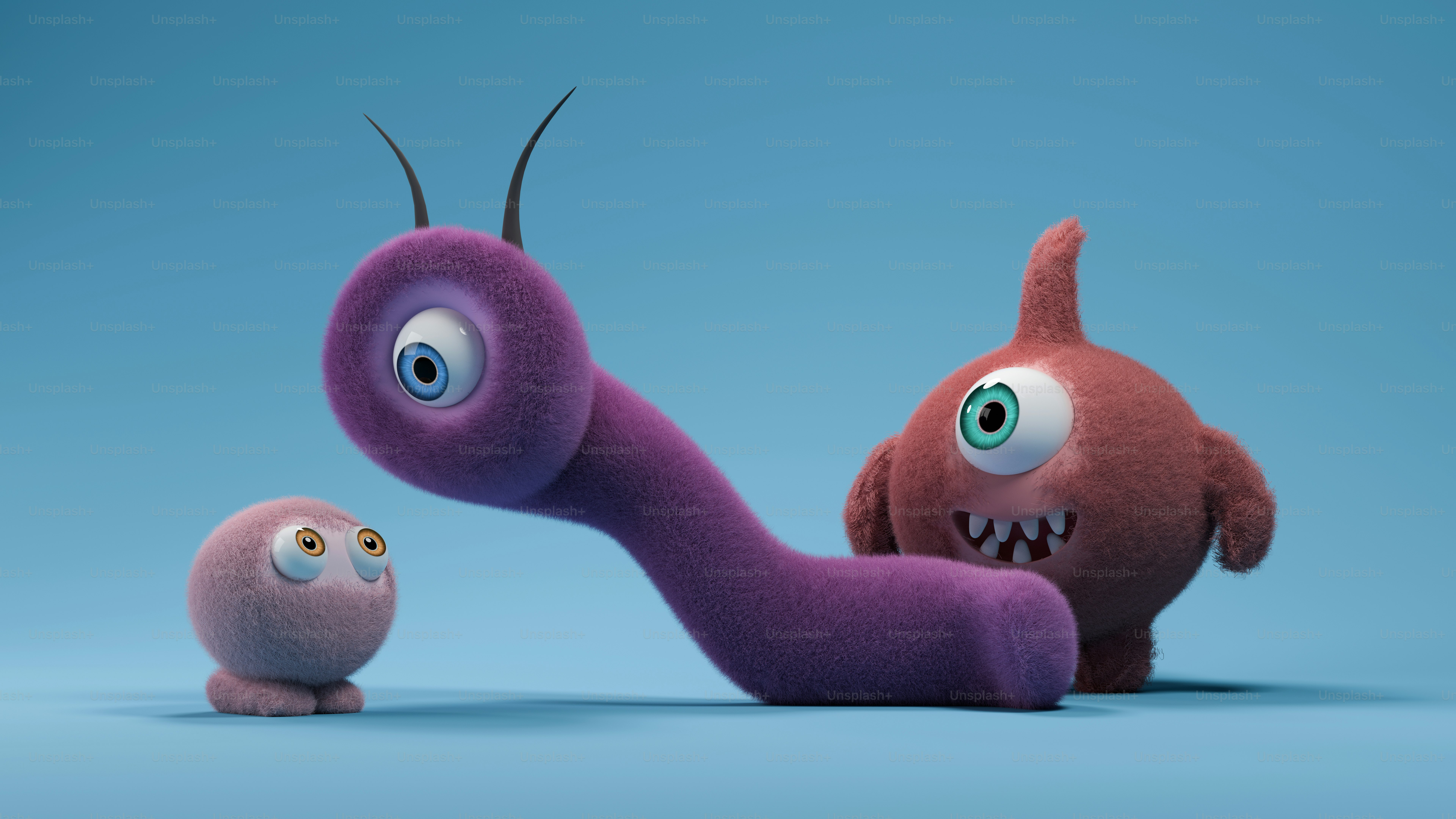 A very cute looking cartoon character with big eyes photo – One eye ...