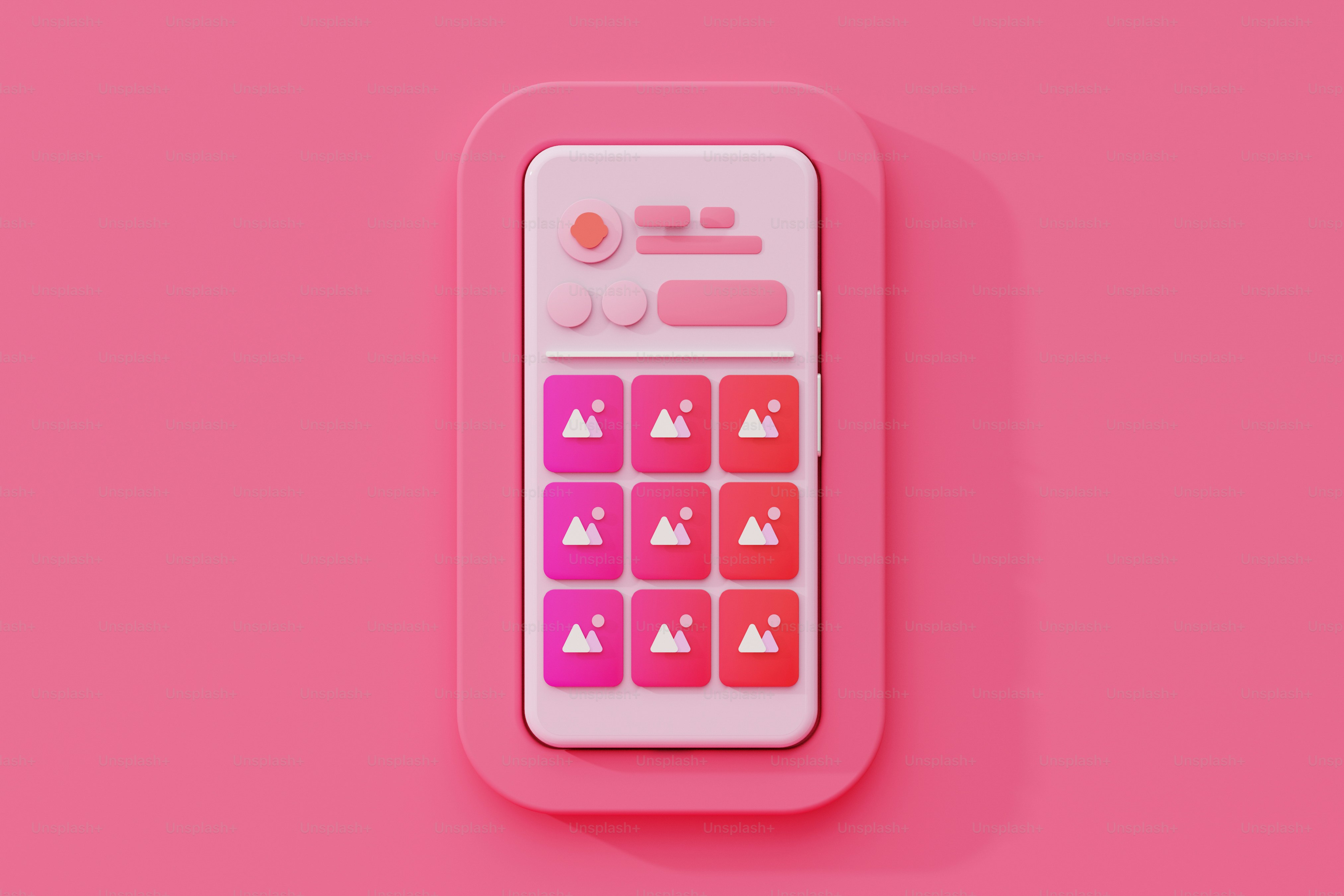 A pink and white calculator on a pink background photo – Instagram ...